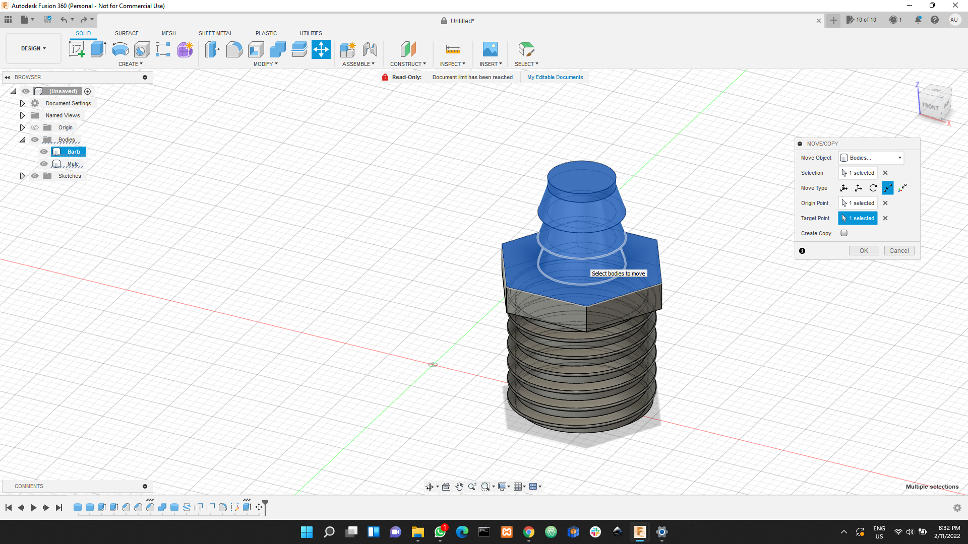3D Printed Fittings for Silicone Tubing (Fusion 360) : 8 Steps (with ...