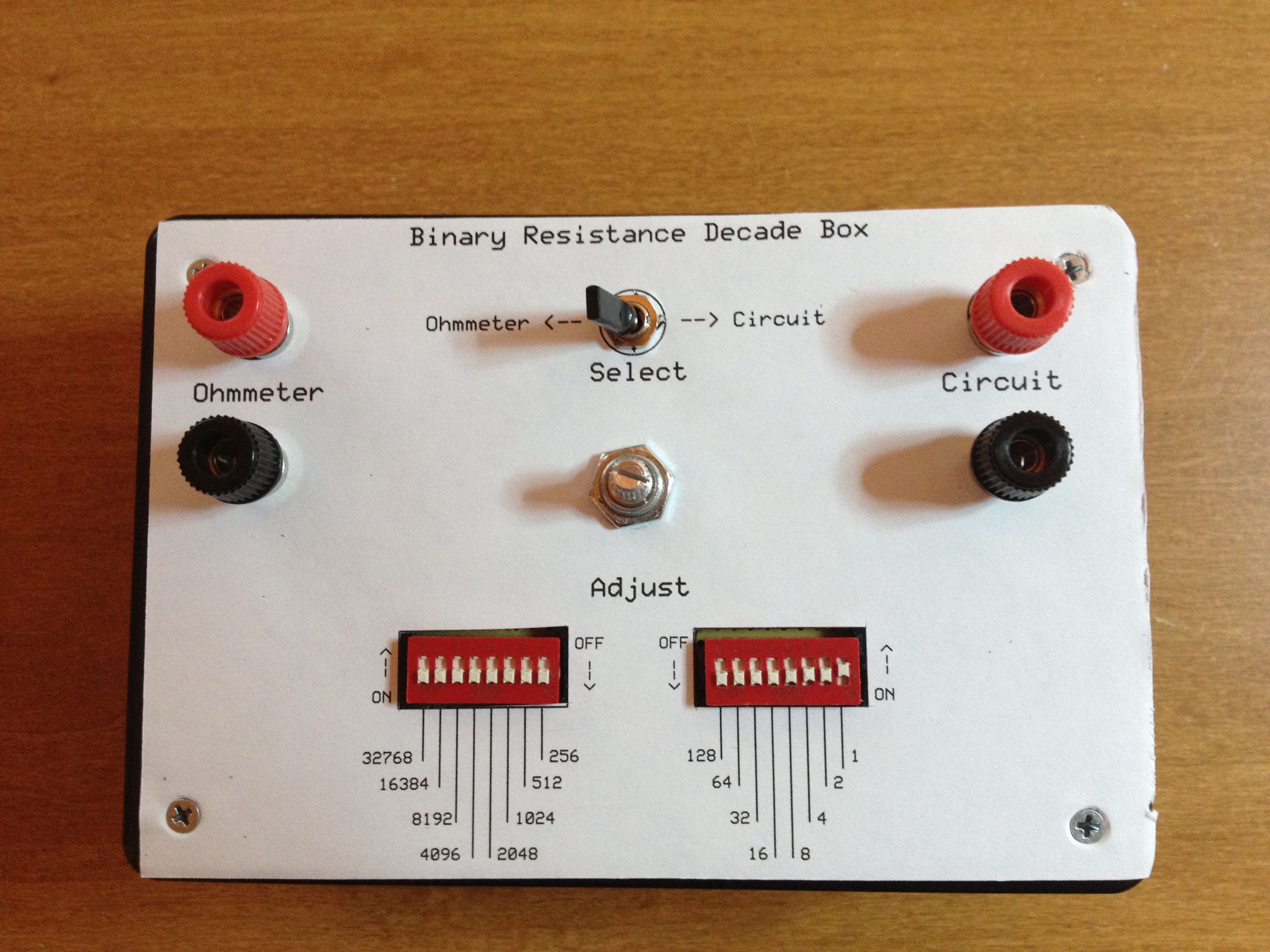 Binary Resistance Decade Box : 6 Steps (with Pictures) - Instructables