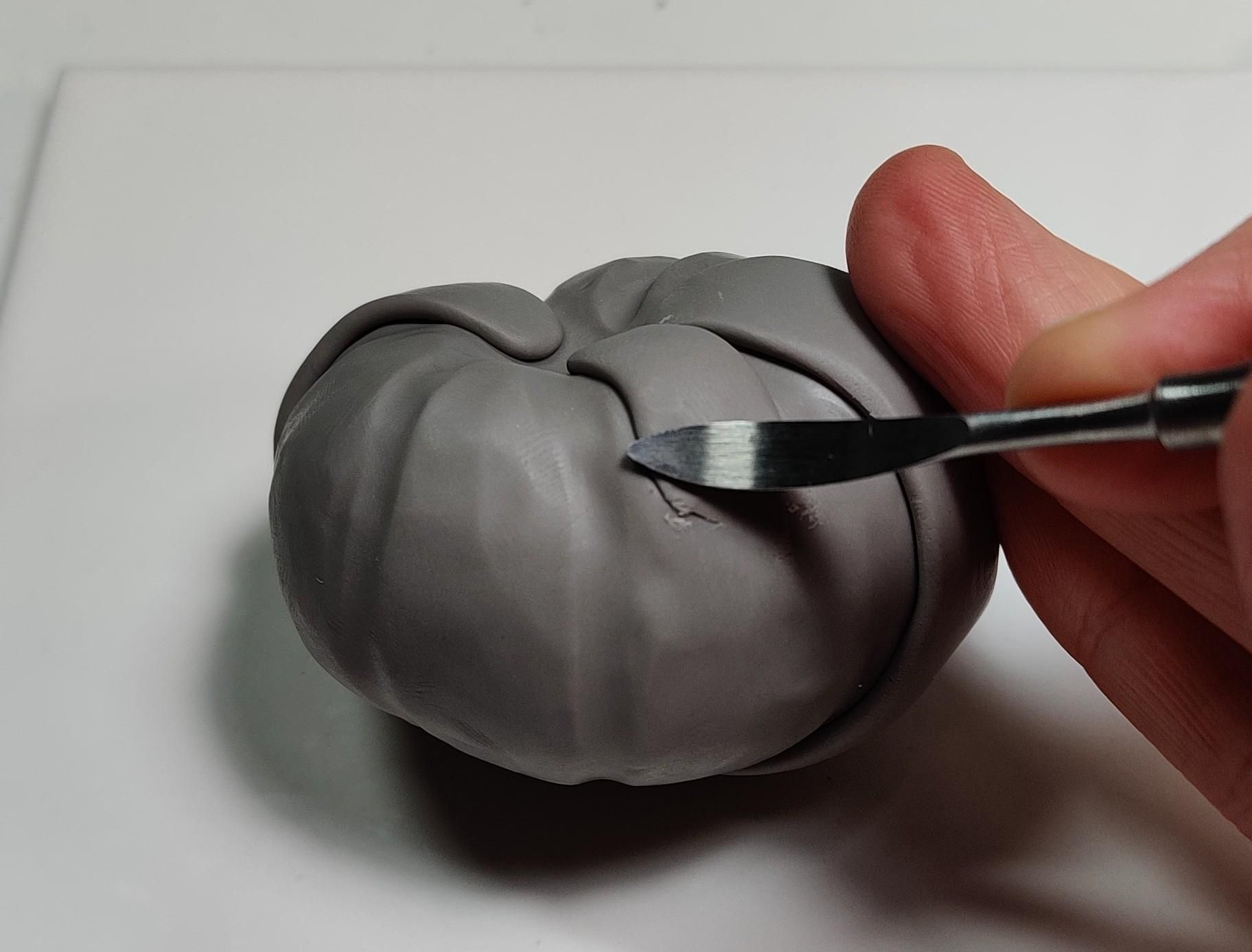 Sculpting and Painting a Polymer Clay Jack-O'-Lantern : 7 Steps (with ...