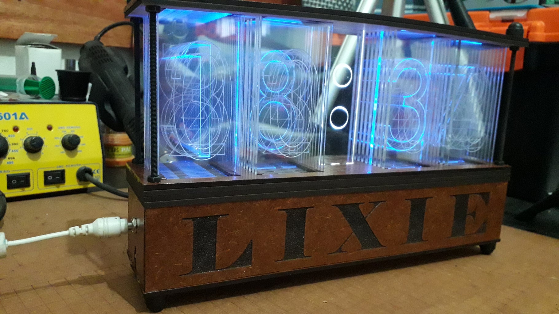 Arduino Lixie Clock 8 Steps Instructables