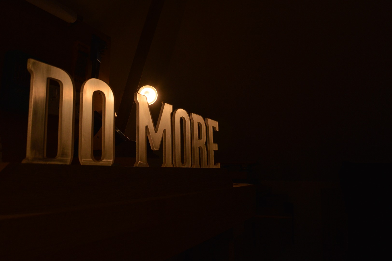 LED Backlit 'DO MORE' Sign : 8 Steps - Instructables
