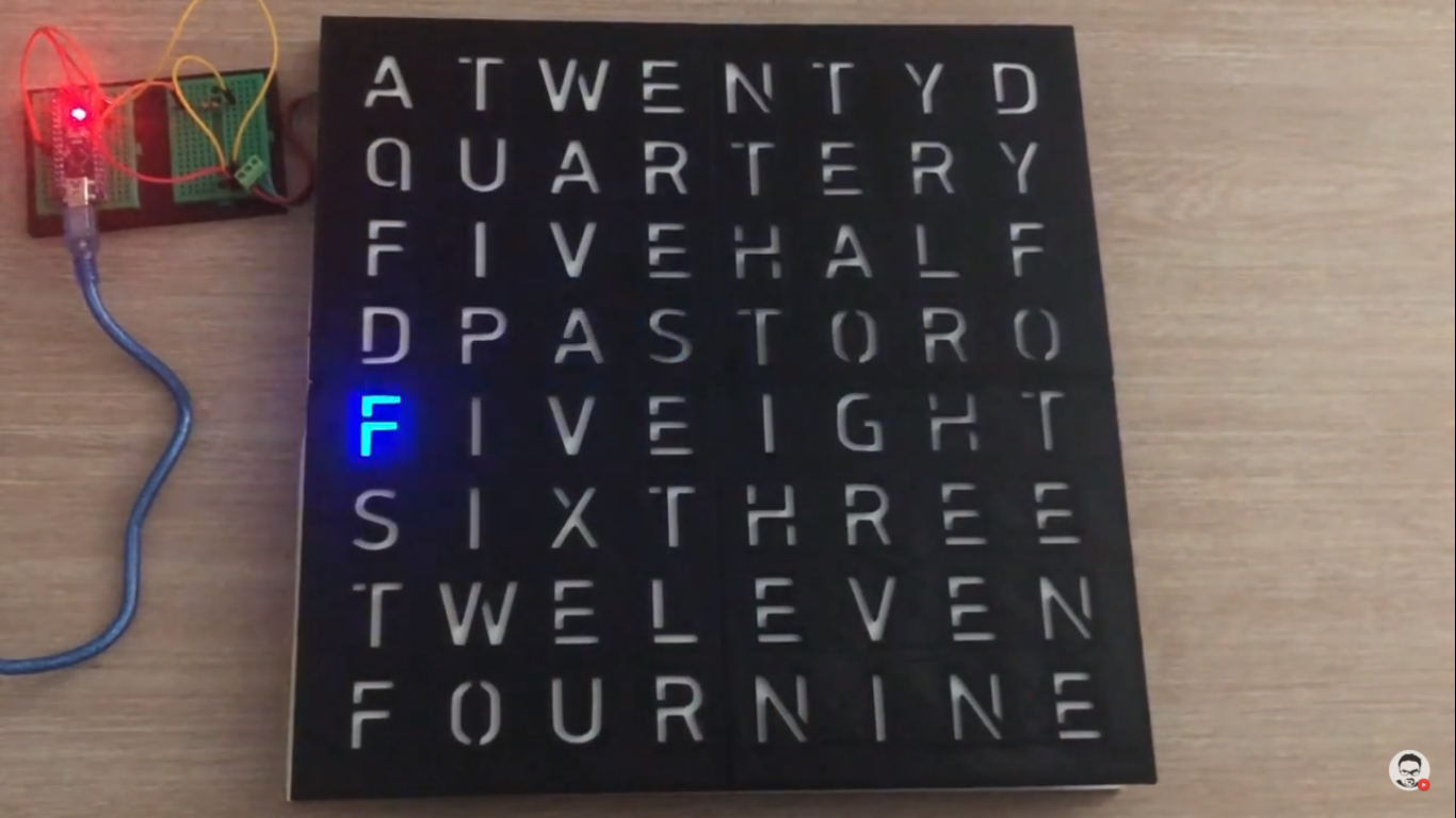 How to Make Arduino Word Clock (detailed Code Explanation) : 12 Steps ...