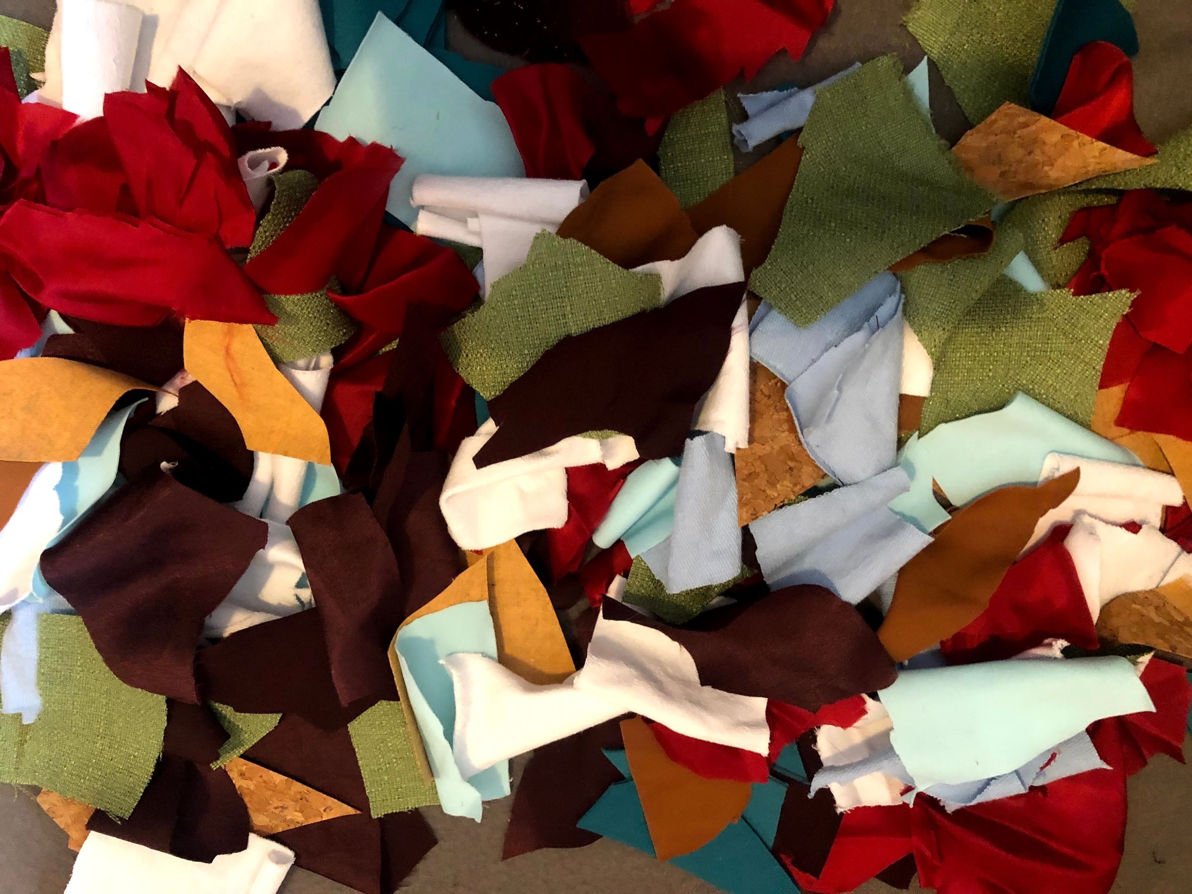 Fabric Scrap Abstract Artwork : 5 Steps - Instructables