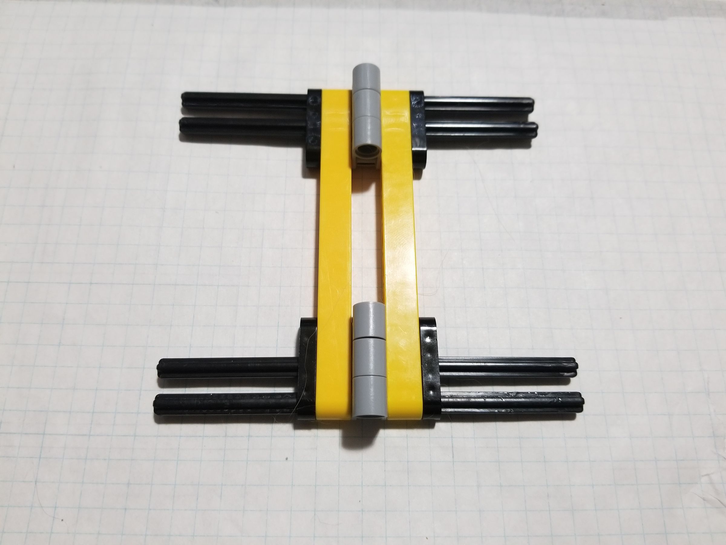 Lego Technic Back to Back Double Actuator Build : 9 Steps (with ...