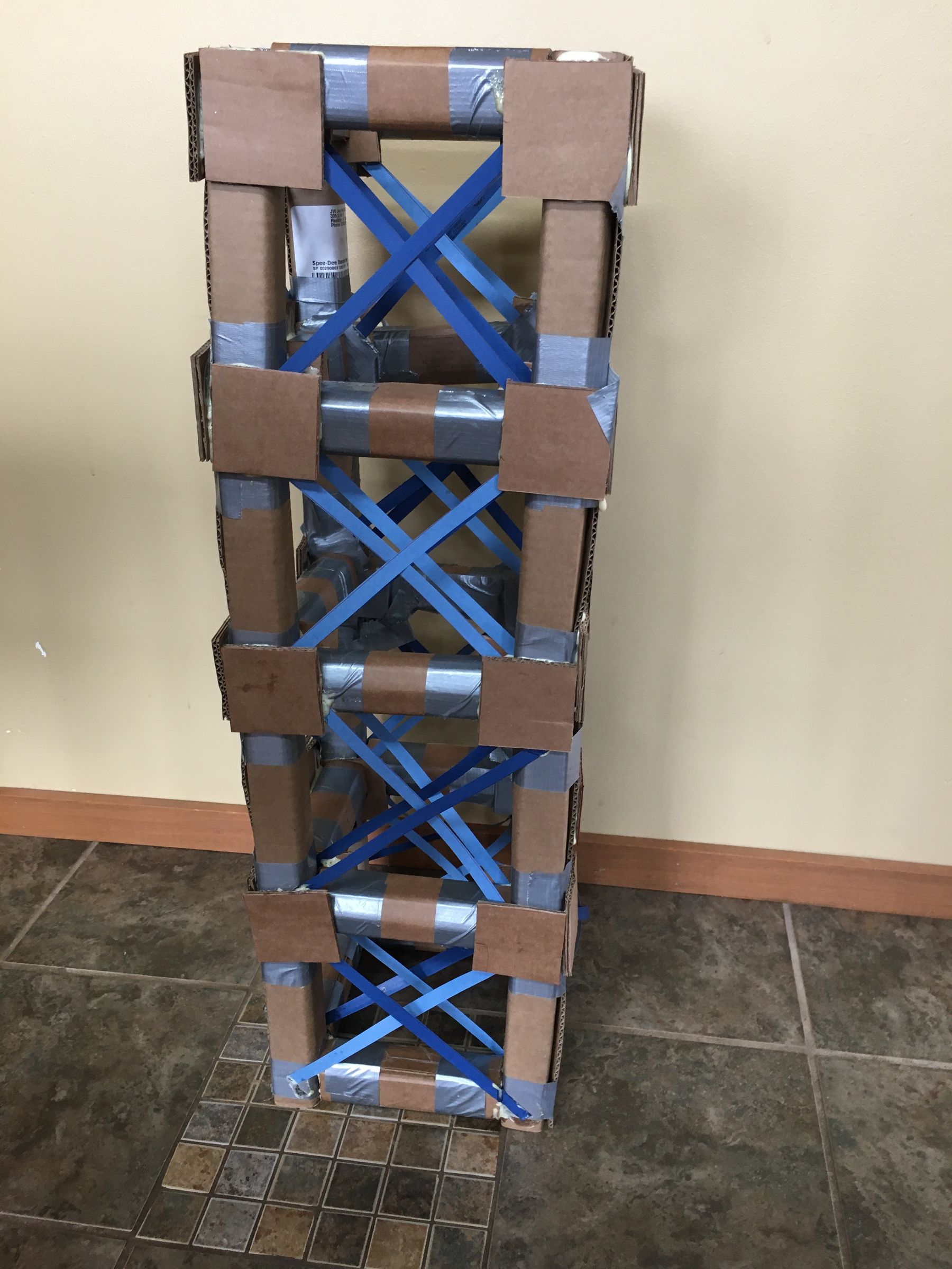Strong and Simple Cardboard Tower : 5 Steps - Instructables