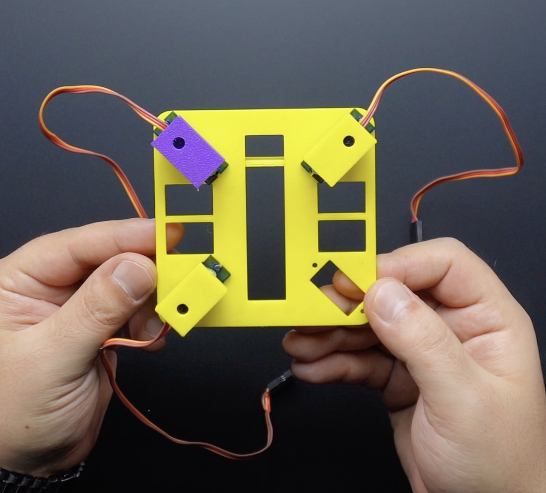 4-Legged Spider Robot With 3D Printed Parts (8 Servo Motors and an ...