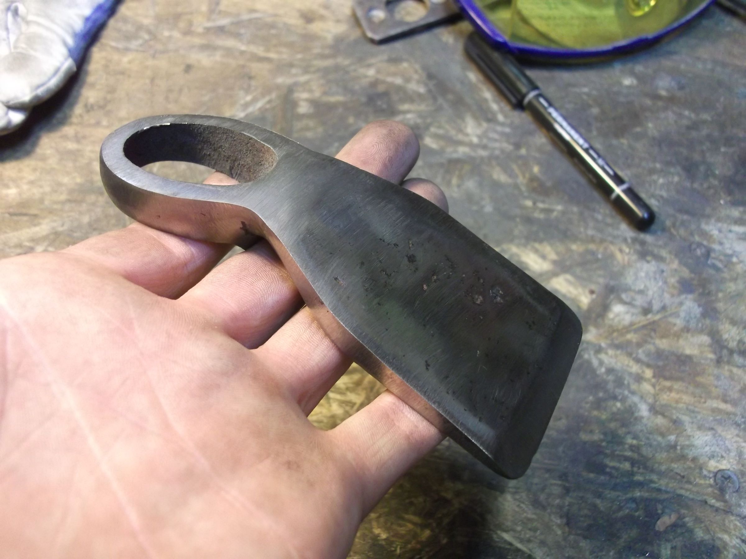 Adze From Broken Hammer Head (no Forging) : 29 Steps (with Pictures ...