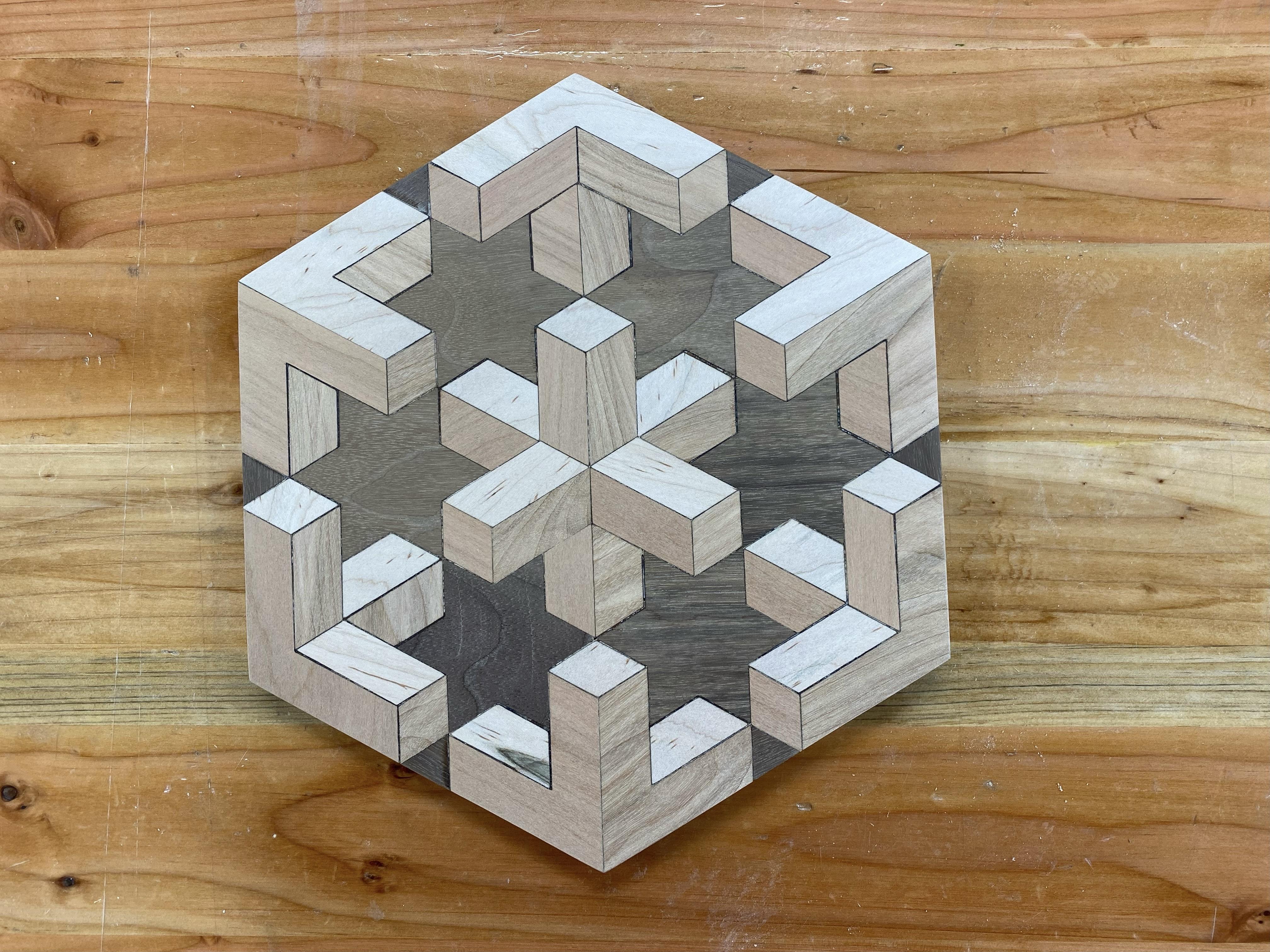 3d Optical Illusion Wood Art : 3 Steps (with Pictures) - Instructables