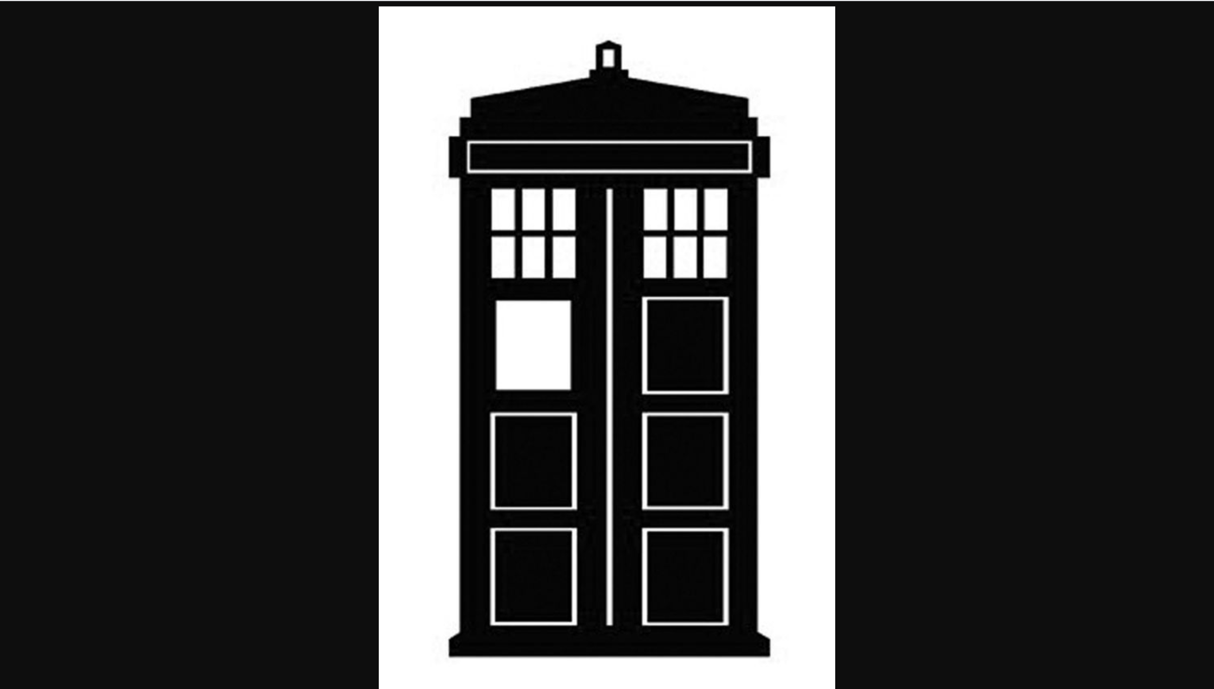 Tardis Outline Stencil