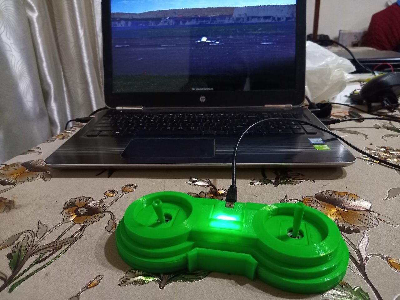 DIY Joystick to Connect With a Computer to Drive Airplane Simulation ...