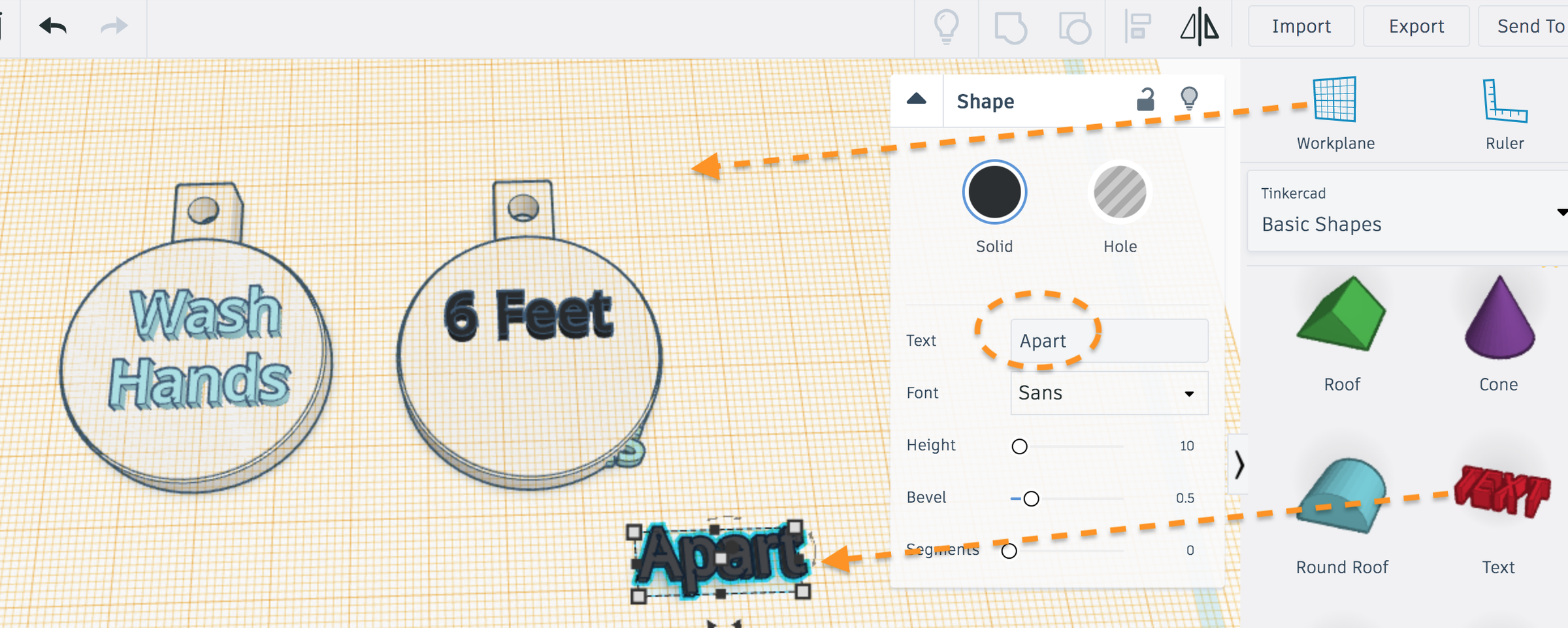 Stay Safe Mix | Make Keyrings With Tinkercad: Wash Hands, Social ...