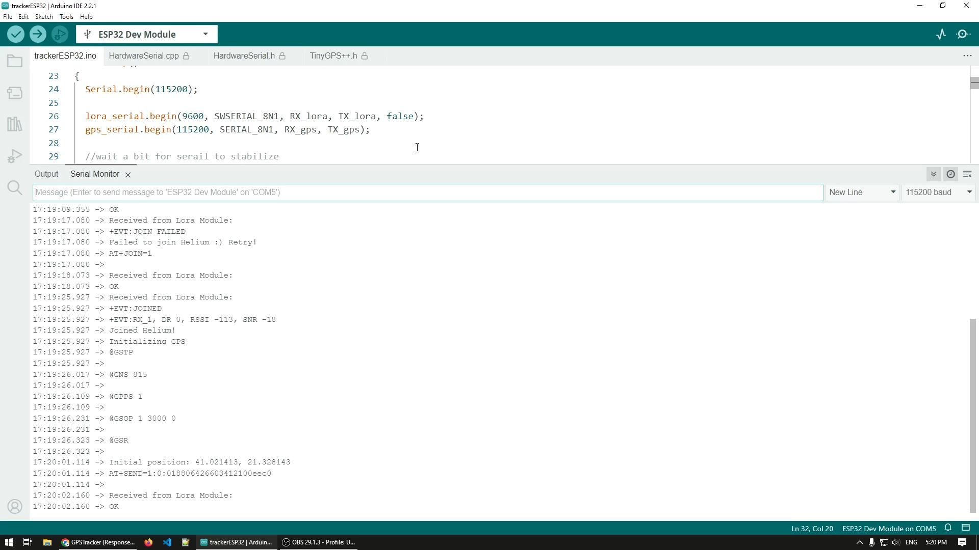 Helium Based DIY GPS Vehicle Tracker With RYS8839 and RYLR993 and ESP32 ...