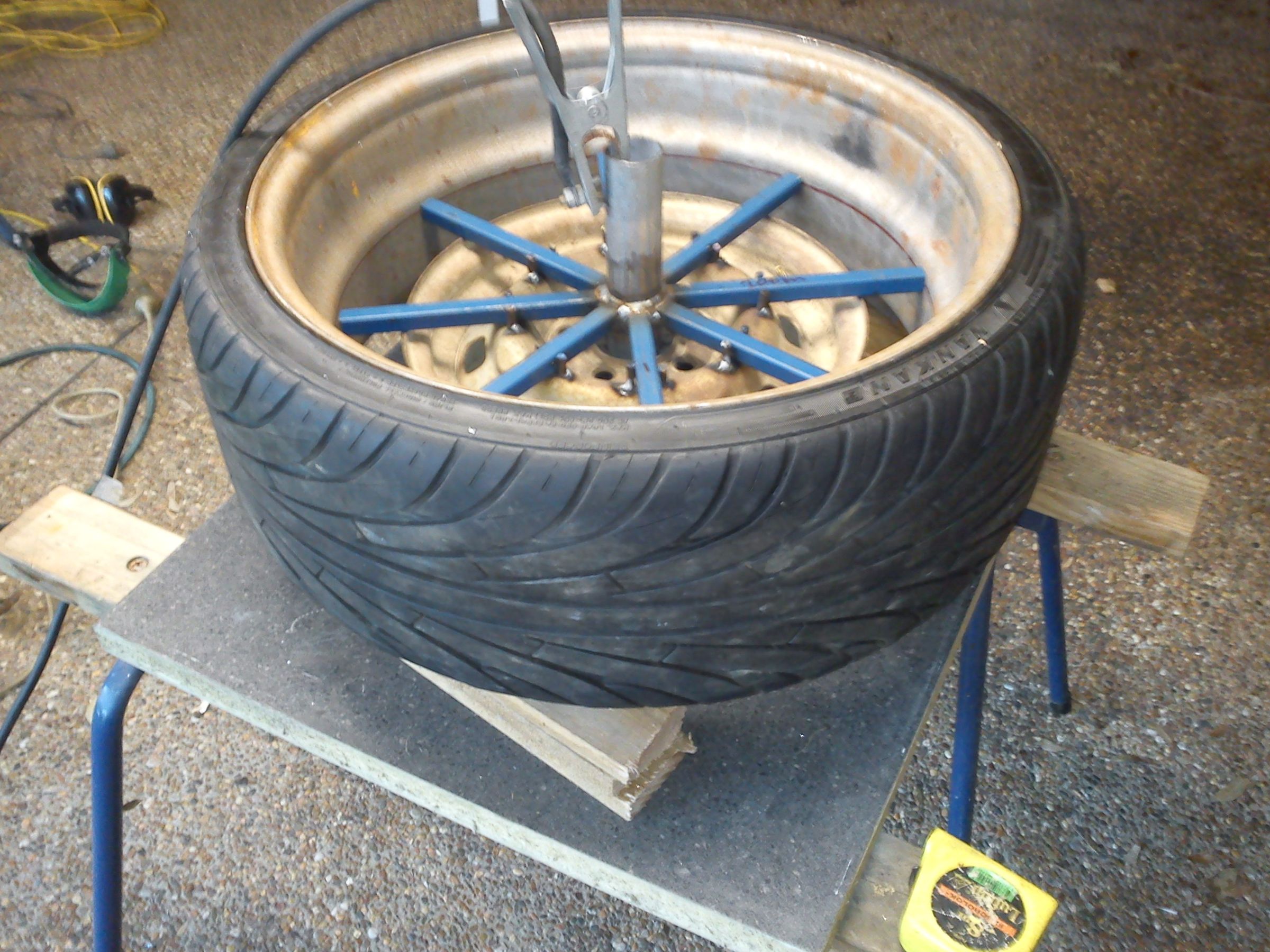 Making Wide Bike Wheel Hubs and Joining Them to Car Rims! : 6 Steps ...