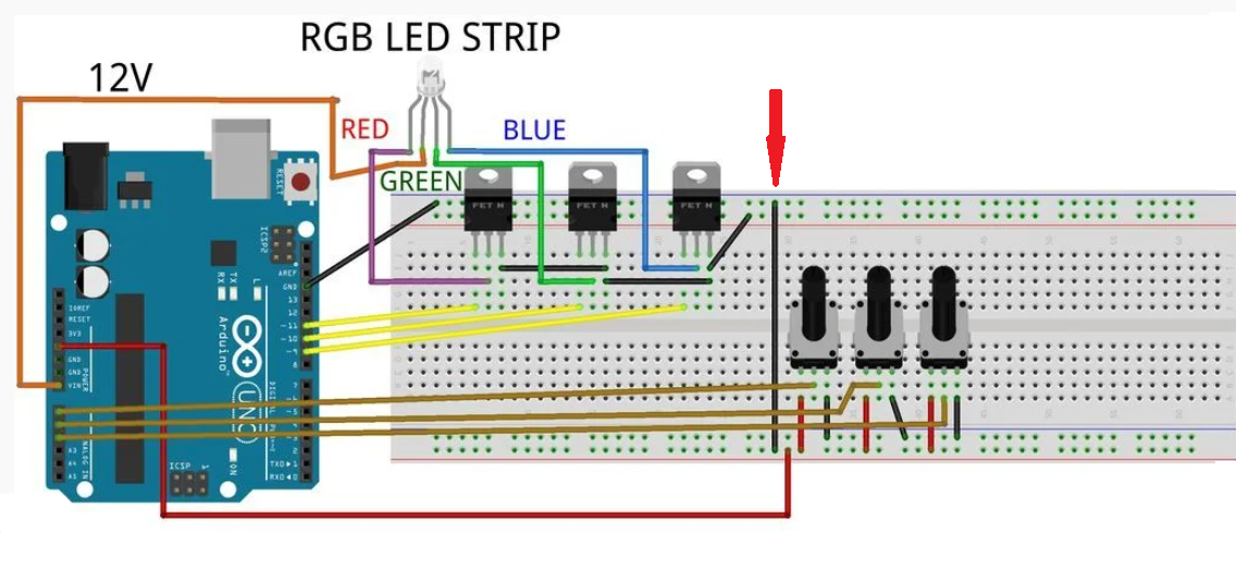 Driving RGB LED Strip Using Arduino : 4 Steps - Instructables
