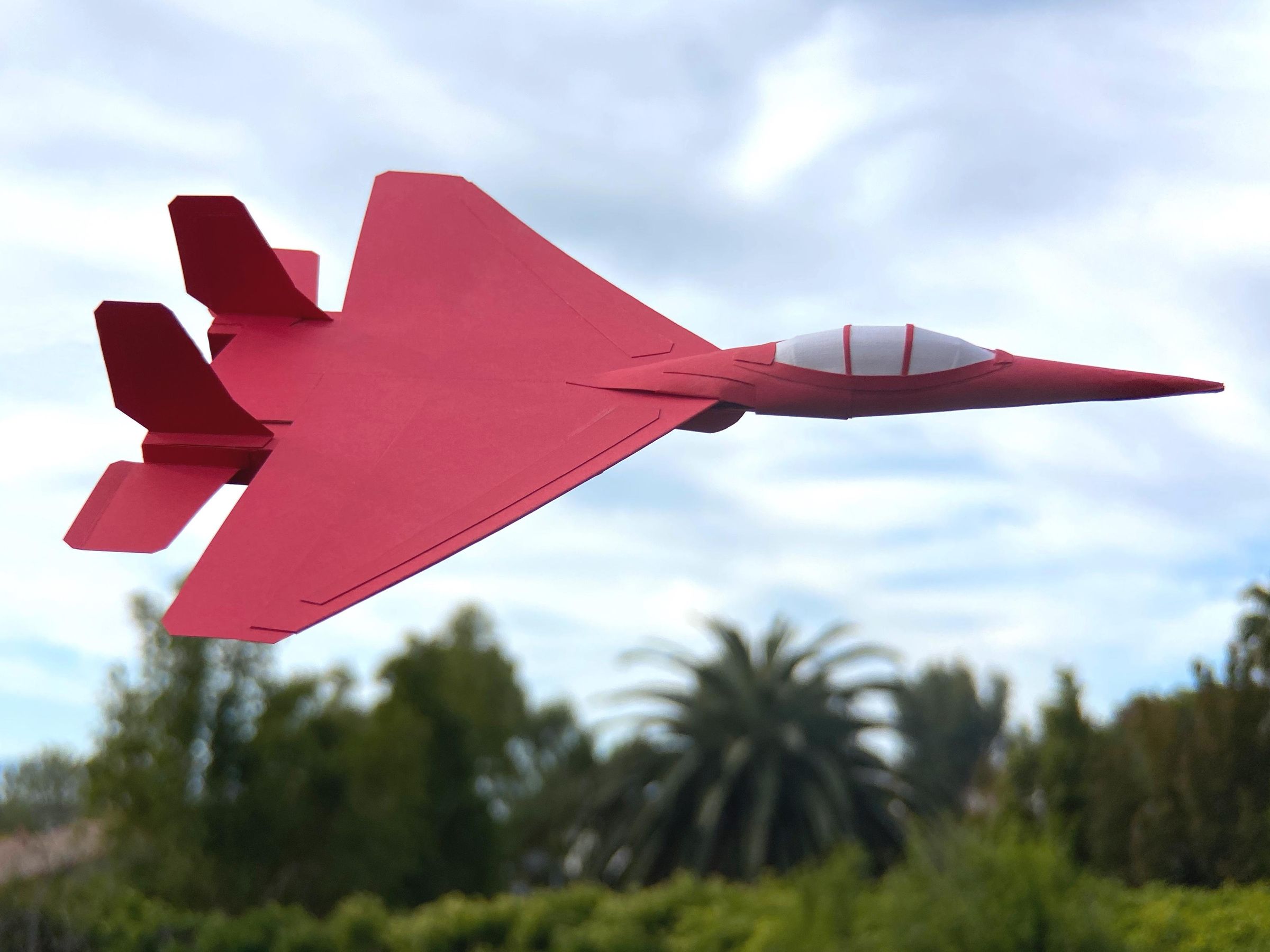 Interceptor Jet Card Stock Airplane : 7 Steps (with Pictures ...