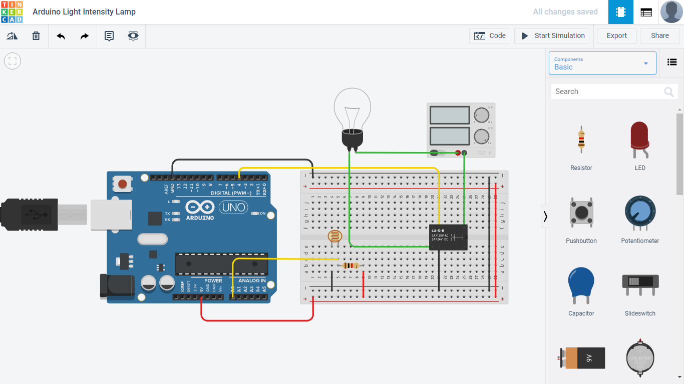 Arduino Light Intensity Lamp : 5 Steps - Instructables