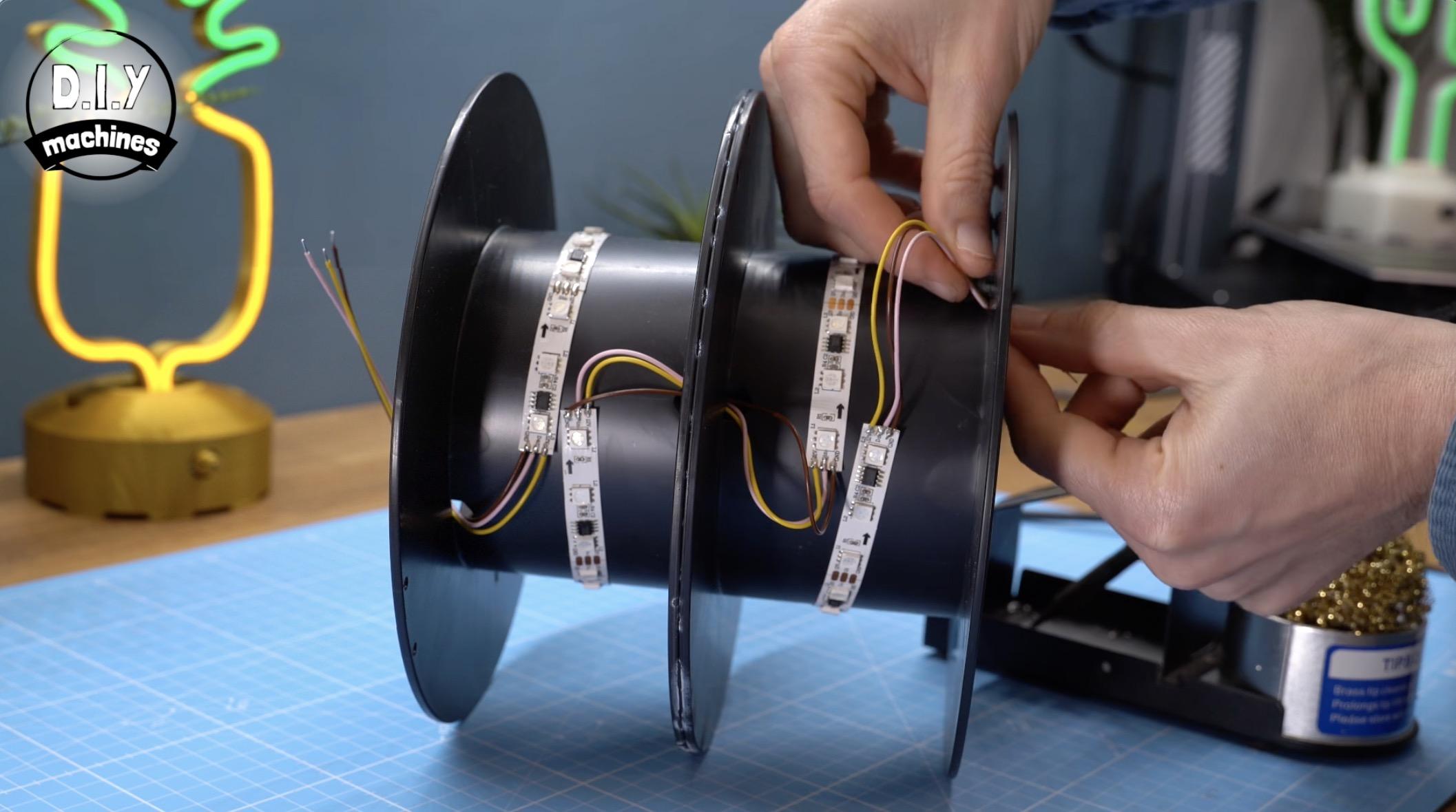 Recycled Spool Smart Lamp - With Sound Reactivity, MQTT, Hue & Alexa ...
