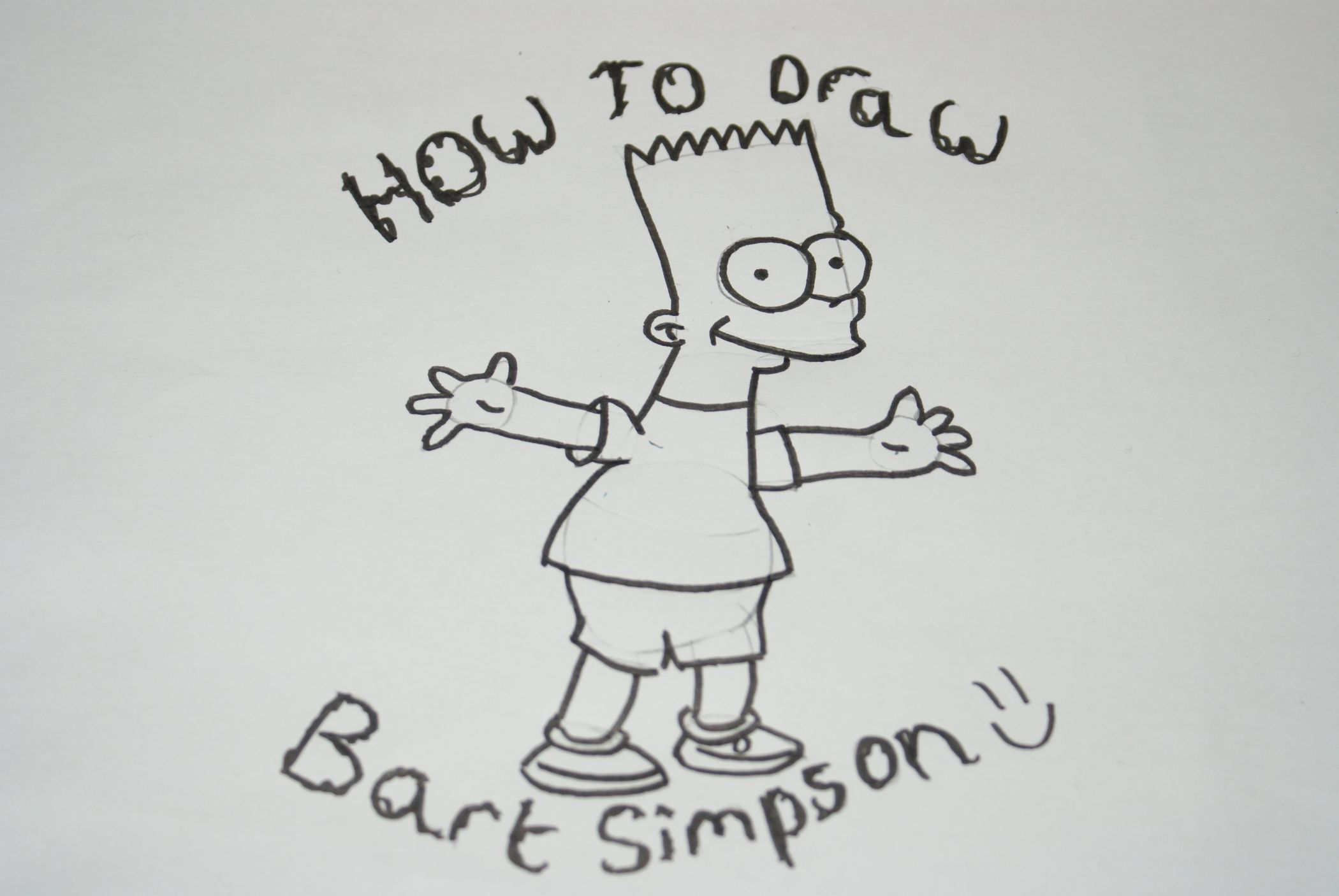 How to Draw: Bart Simpson : 7 Steps - Instructables
