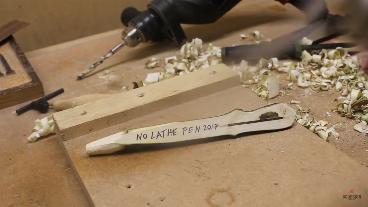 How to Make a Live Edge Pen / the No Lathe Challenge : 7 Steps (with ...