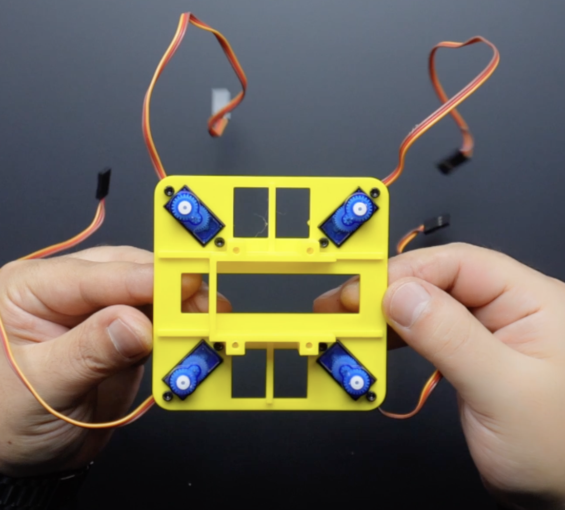 4-Legged Spider Robot With 3D Printed Parts (8 Servo Motors and an ...