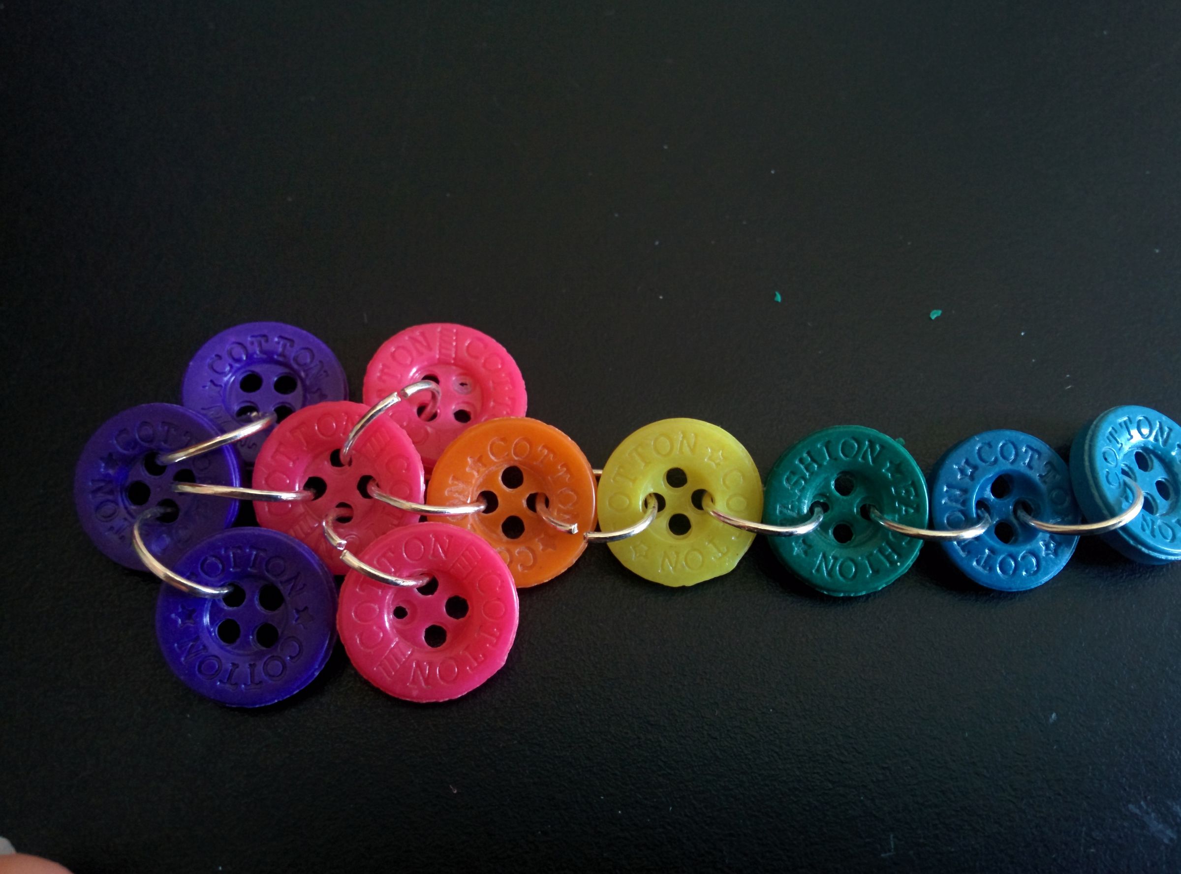How to Make Rainbow Button Cluster Earrings Easily : 4 Steps (with ...