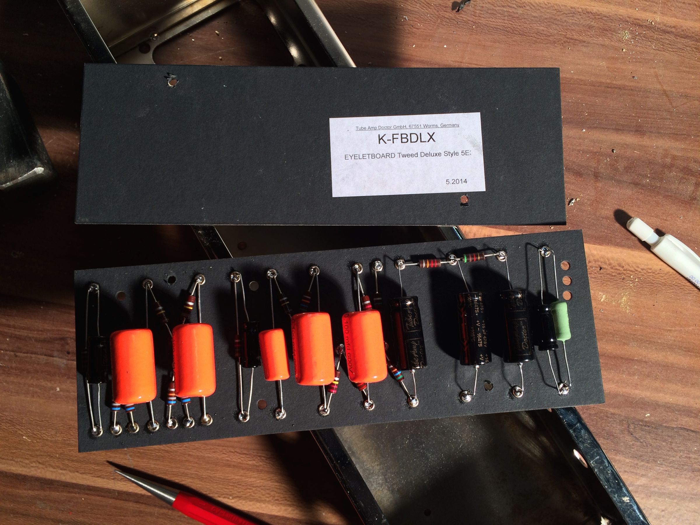 Fender Tweed Deluxe 5e3 Clone Build Based on TAD Tweed Deluxe Kit : 18 ...