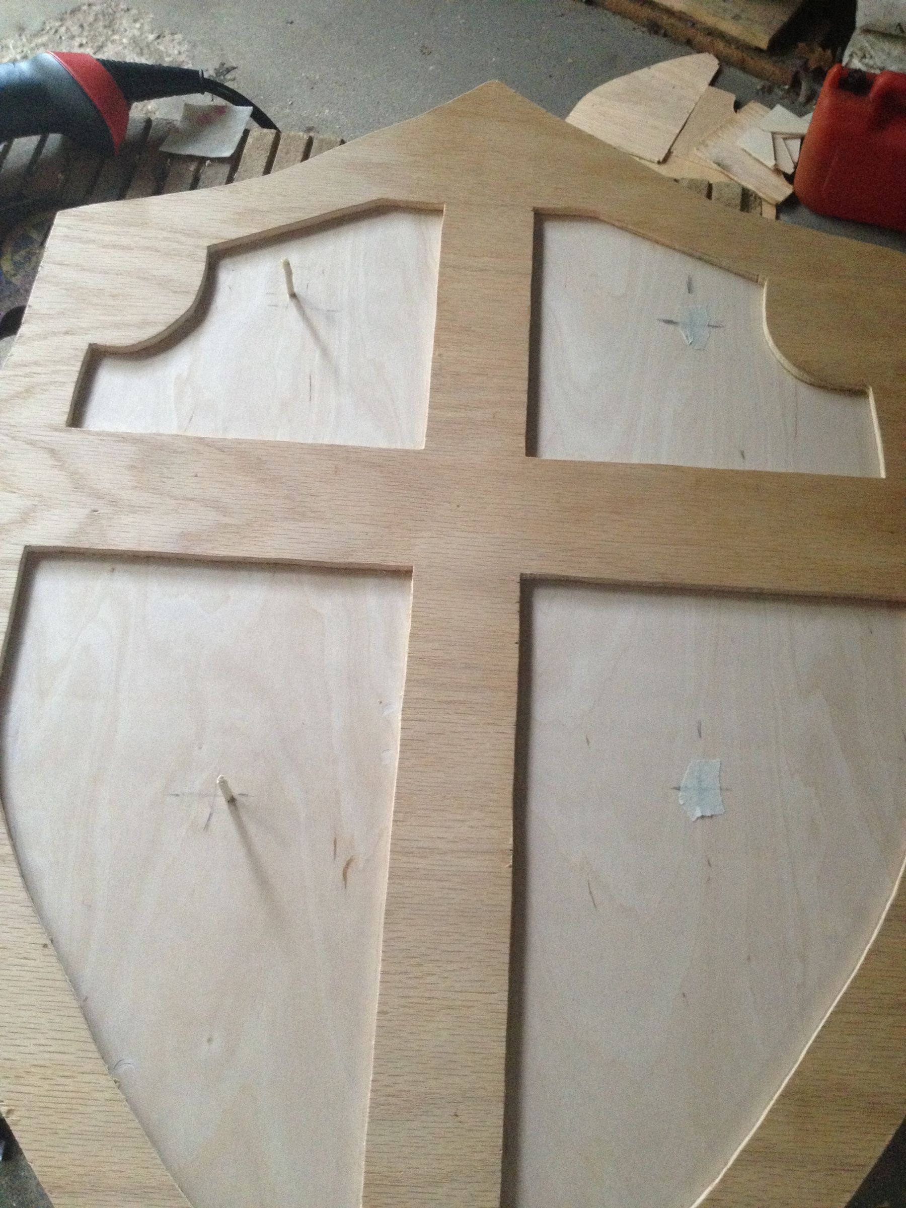 How to Make a Hylian Shield Out of Plywood : 14 Steps (with Pictures ...