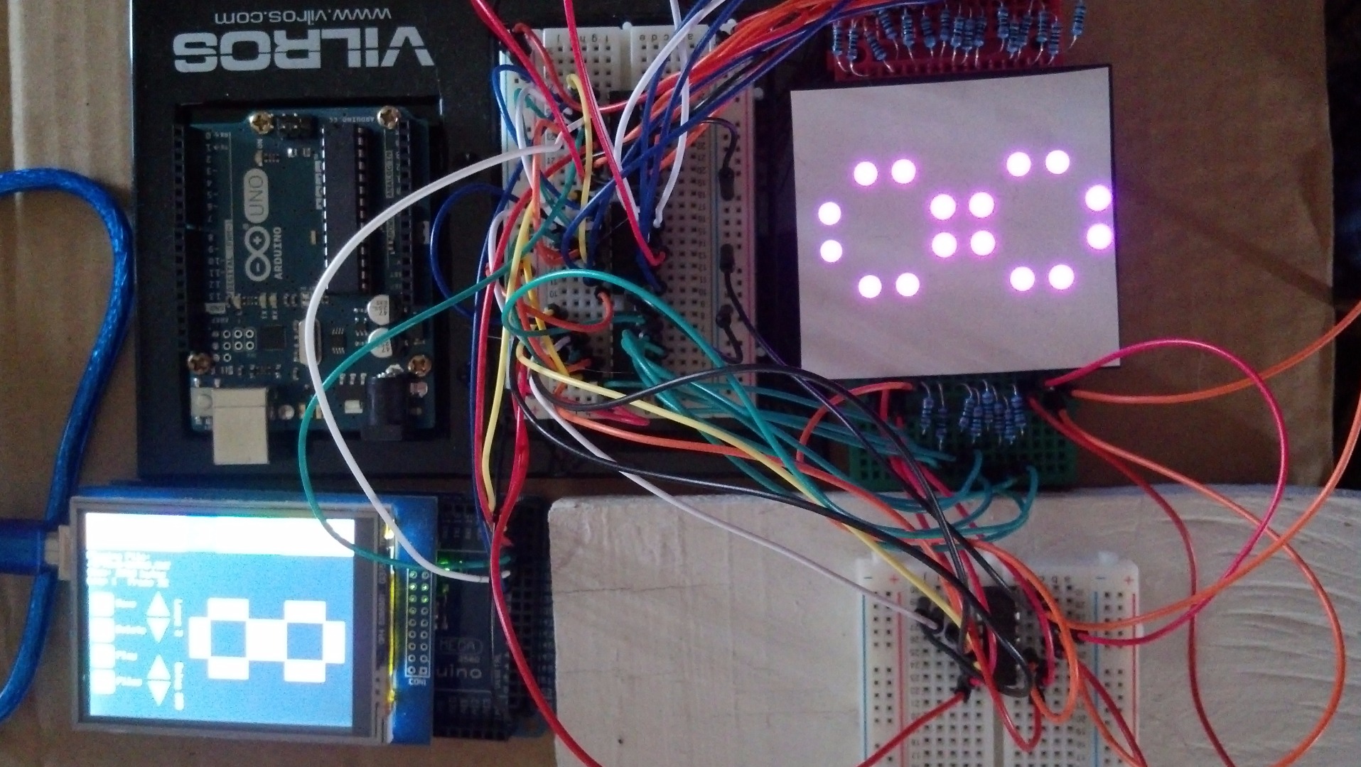 TFT Touch Screen Animation Engine and 8x8 RGB LED Matrix Controller : 4 ...