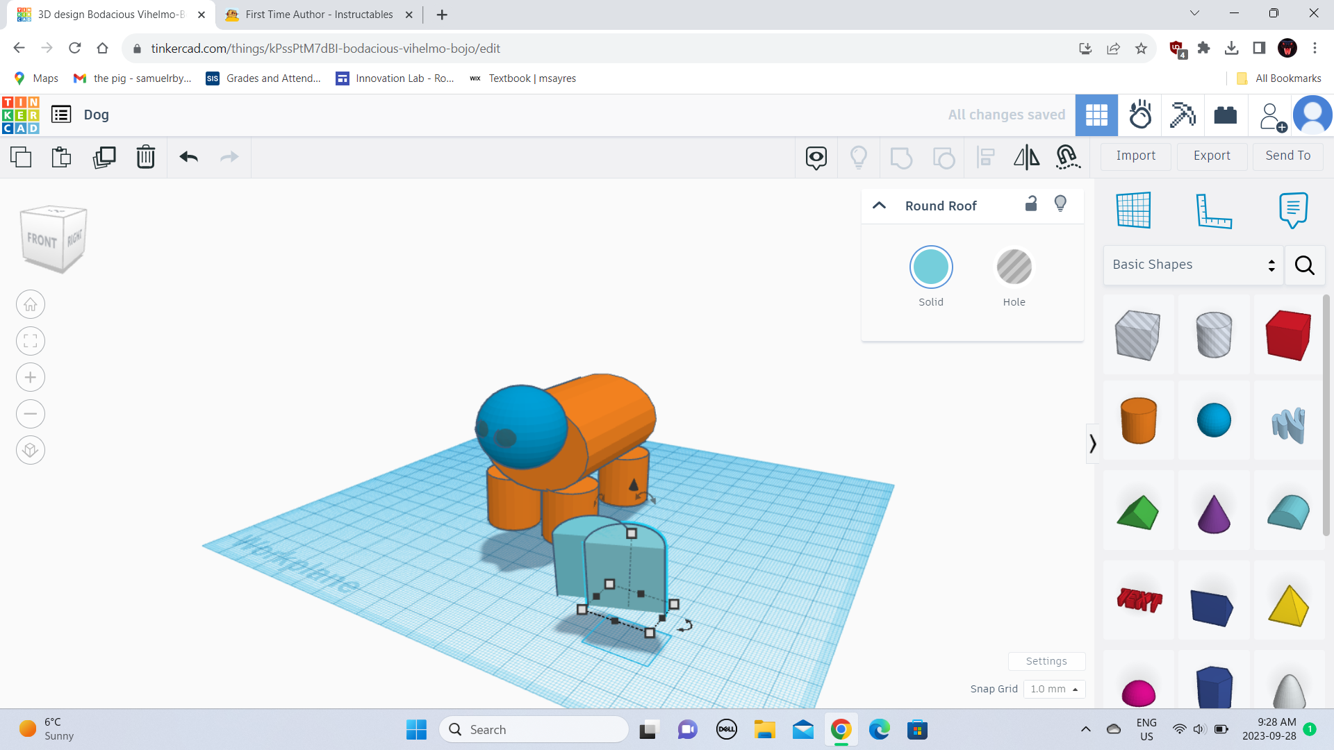 How to Make a Dog in Tinkercad : 21 Steps - Instructables