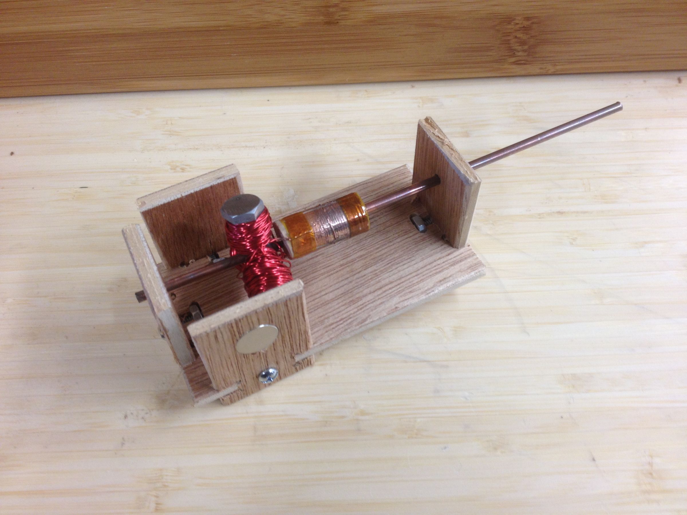 HomeMade DC Electric Motor and D Cell Battery Holder : 5 Steps ...