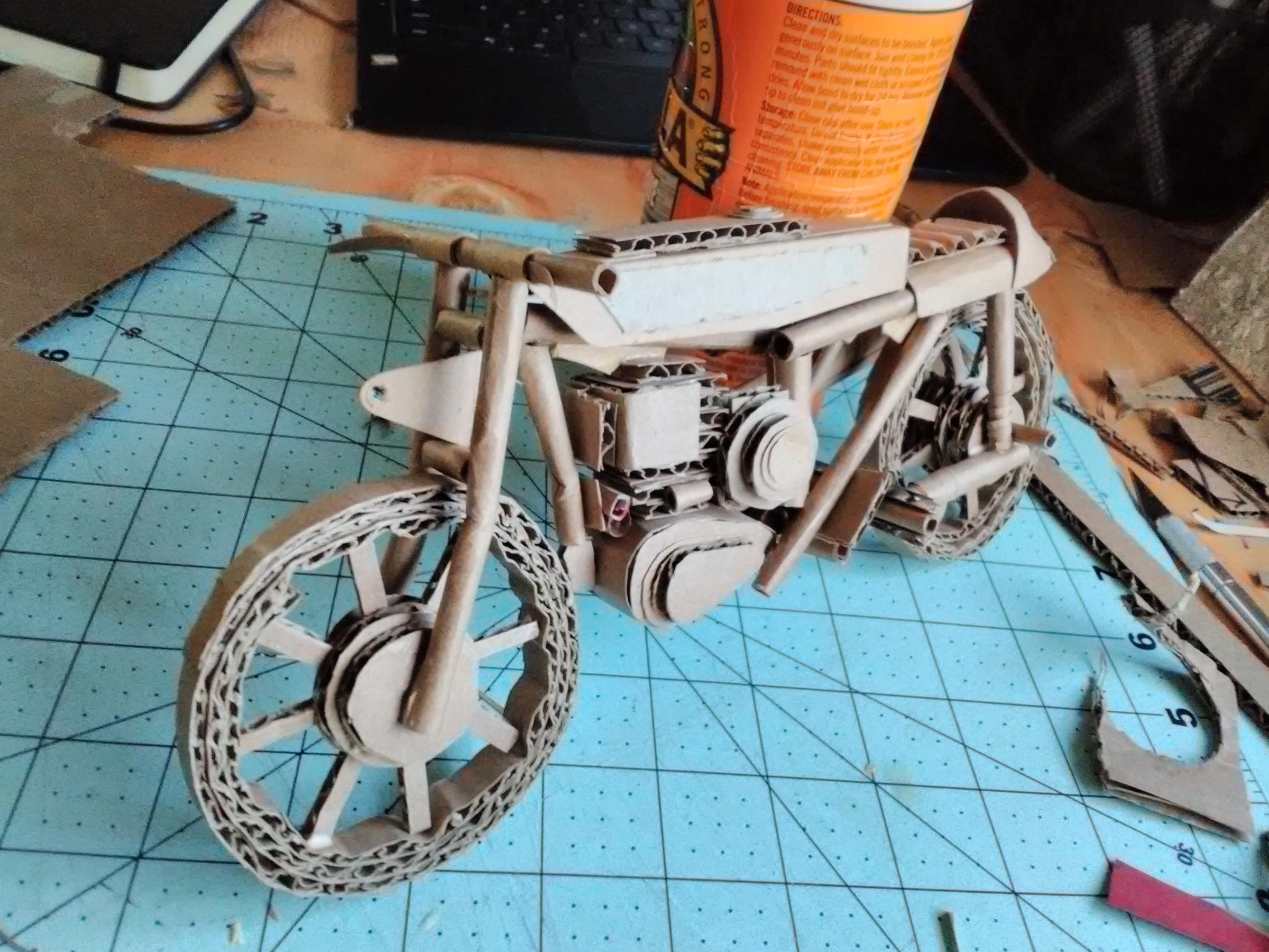 Cardboard Motercycle Replica : 11 Steps (with Pictures) - Instructables