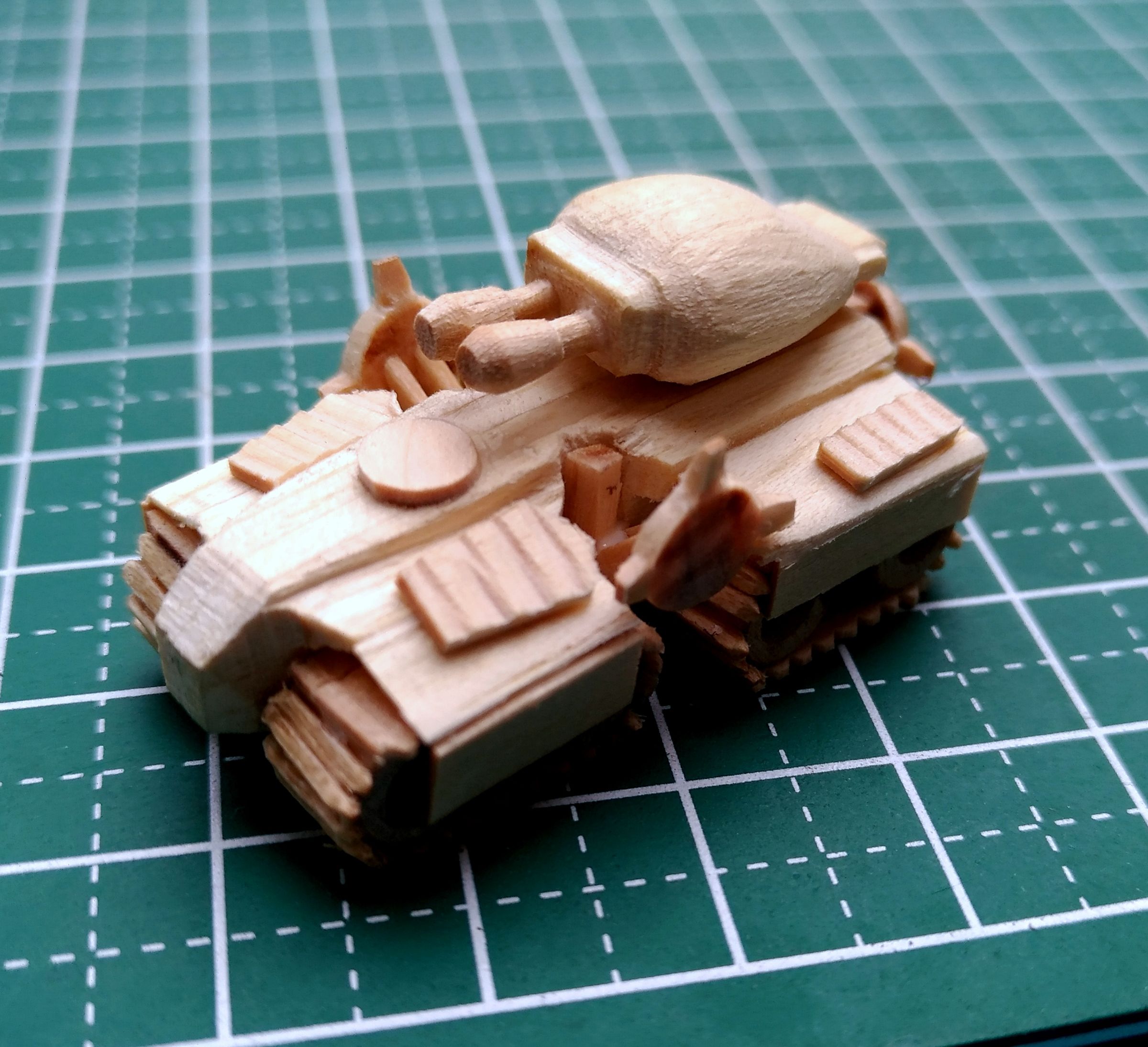 Starcraft 1 Terran Siege Tank Mini Popsicle Stick Model : 5 Steps (with ...
