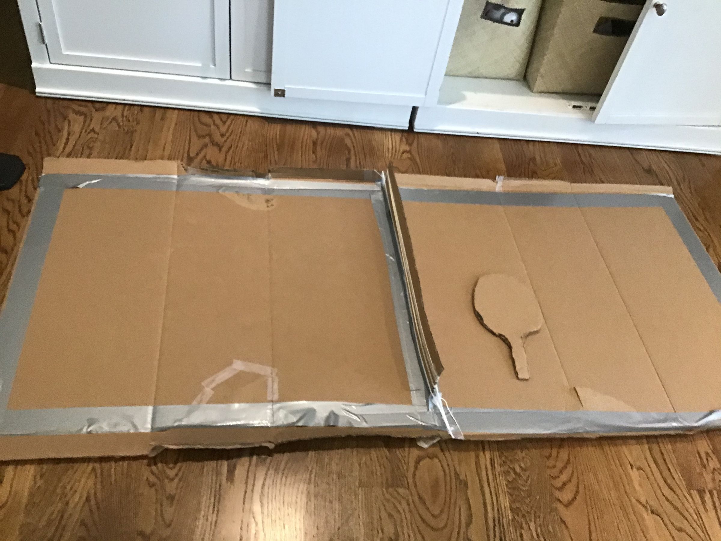 Cardboard Ping Pong Table and Padle : 6 Steps - Instructables