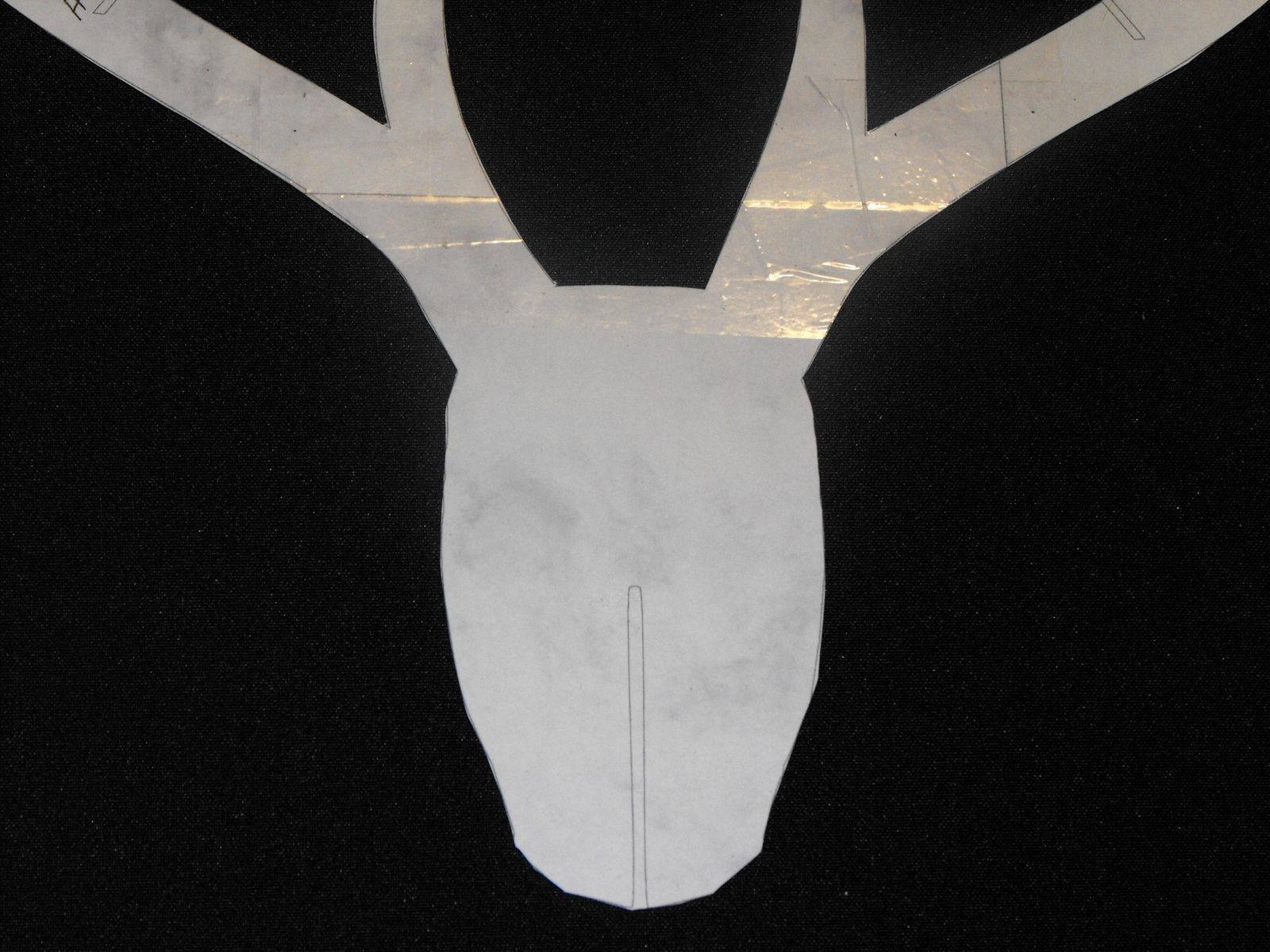 3D Cardboard & Duct Tape Deer Head Trophy With Template : 12 Steps ...