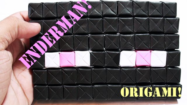 Minecraft Enderman Face Tutorial (Origami Sonobe)! - Instructables