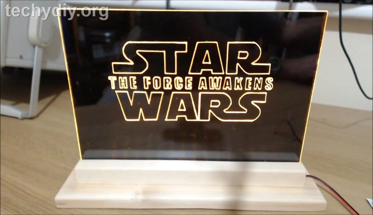 STAR WARS LED EDGE LIT SIGN : 8 Steps (with Pictures) - Instructables