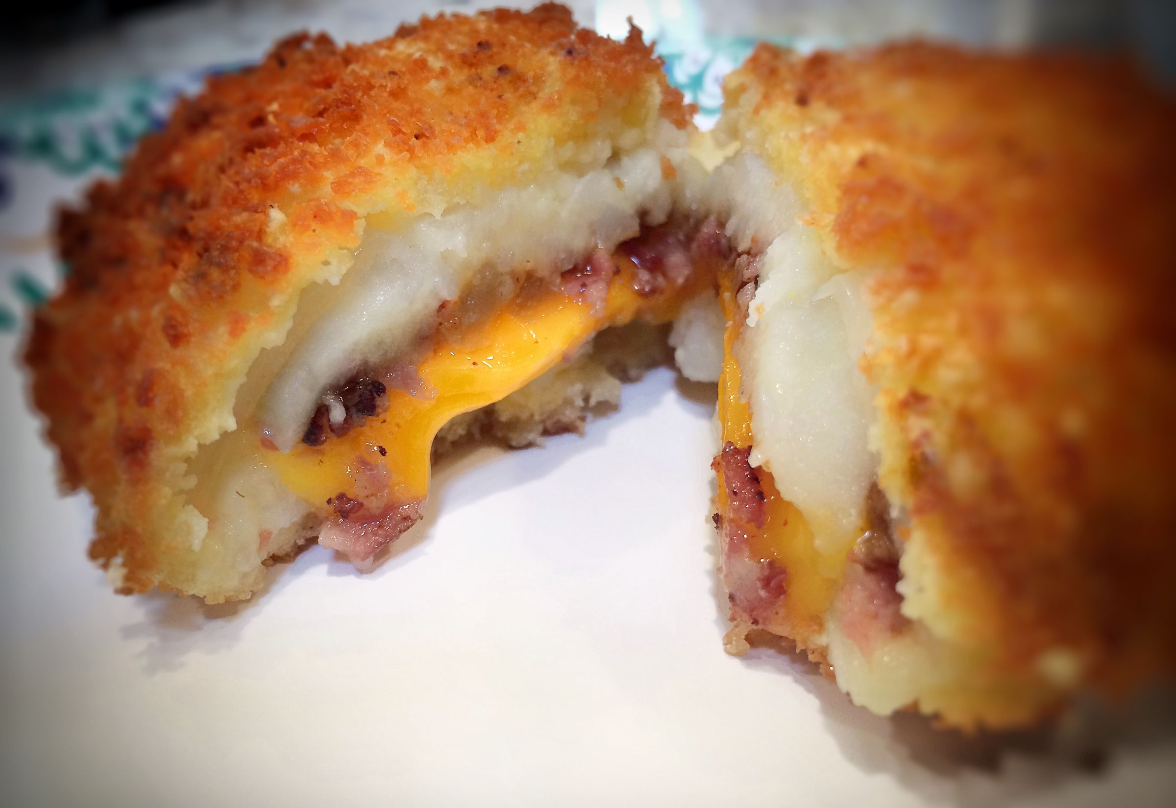 Cheesy, Bacon, Onion, Potato Croquette : 6 Steps (with Pictures ...