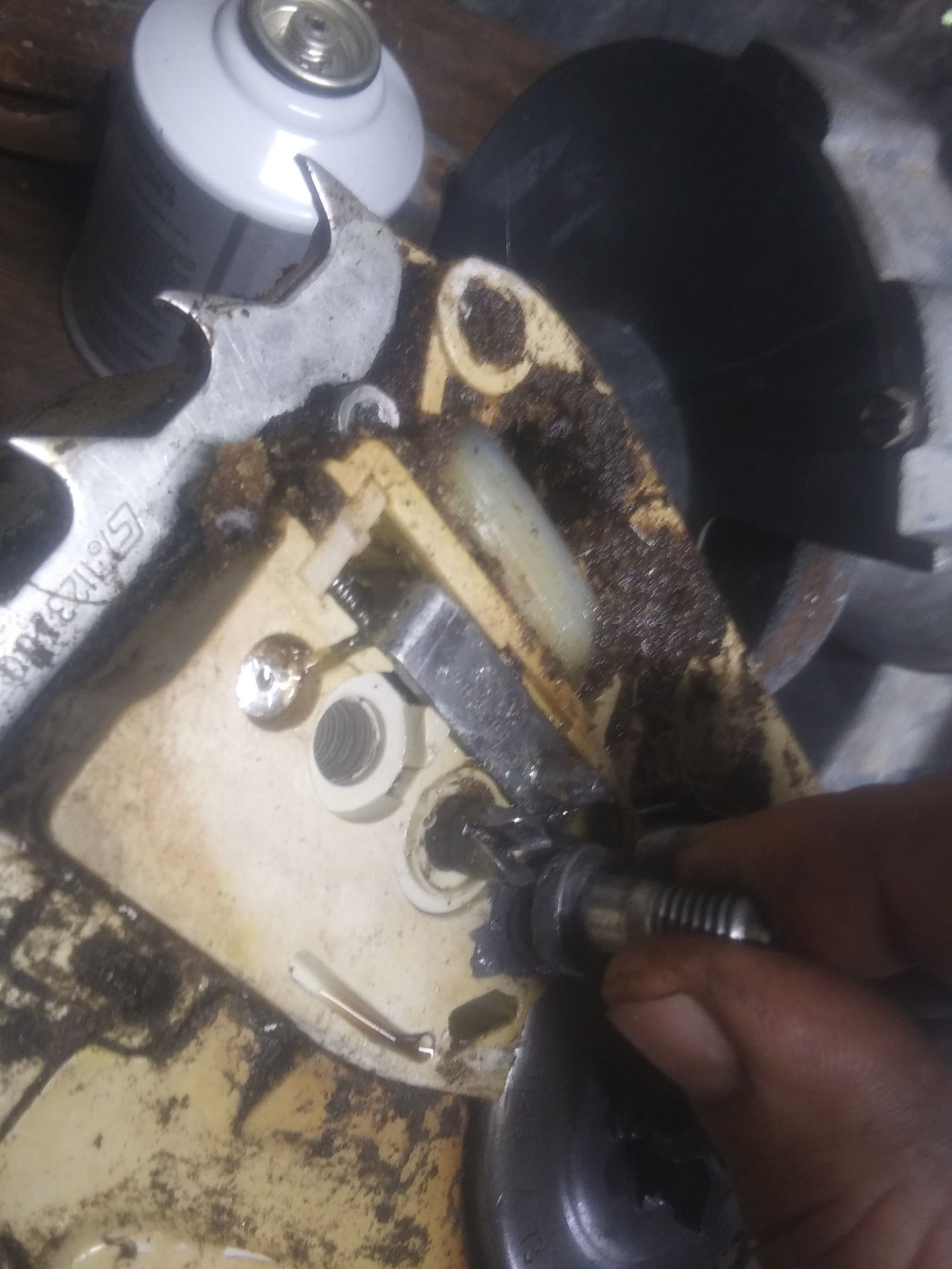 How to Fix Stripped Bar Stud Holes on a Stihl MS250 Chainsaw : 4 Steps ...