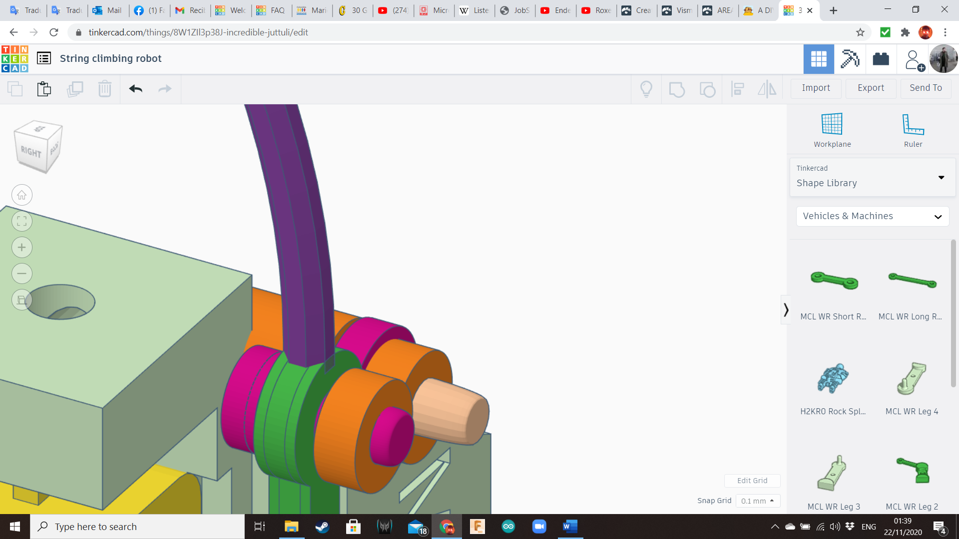 Tinkercad Robotics for School: Evil Zipline Robot! : 17 Steps (with ...