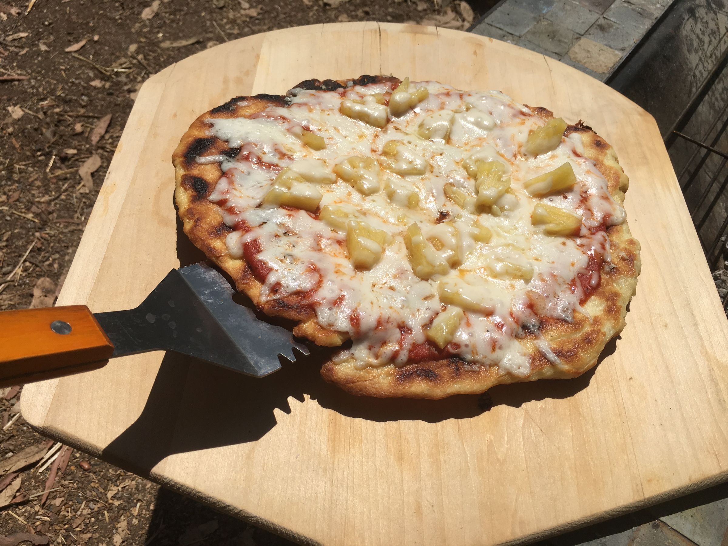 BEST EVER Cast-Iron Skillet PIZZA on the Fire-pit or Campfire! : 5 ...