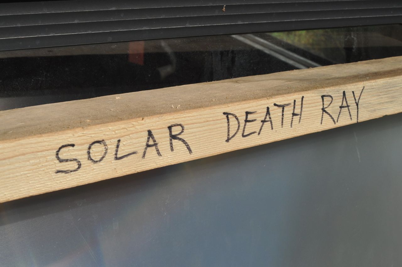 Solar Death Ray (TV Fresnel Lens) (with Pictures) - Instructables