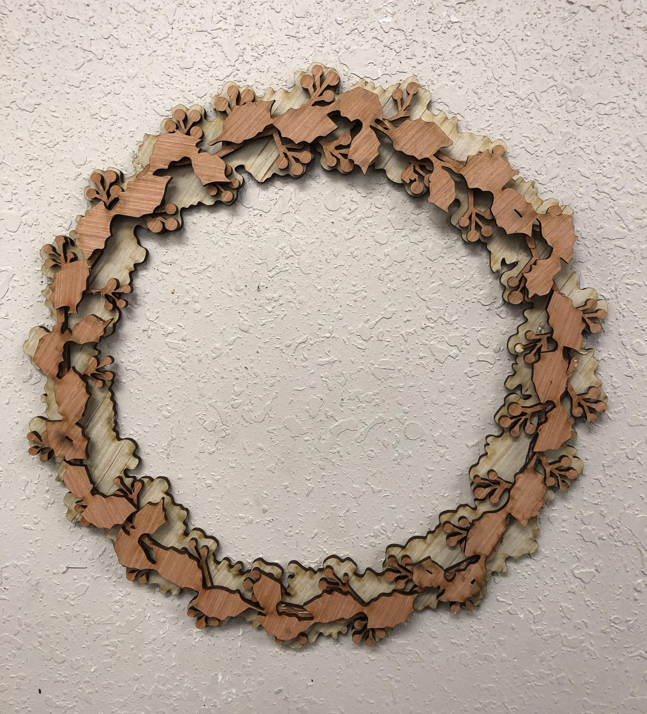3 Layer Lasered Christmas Wreath (wood) : 4 Steps (with Pictures ...