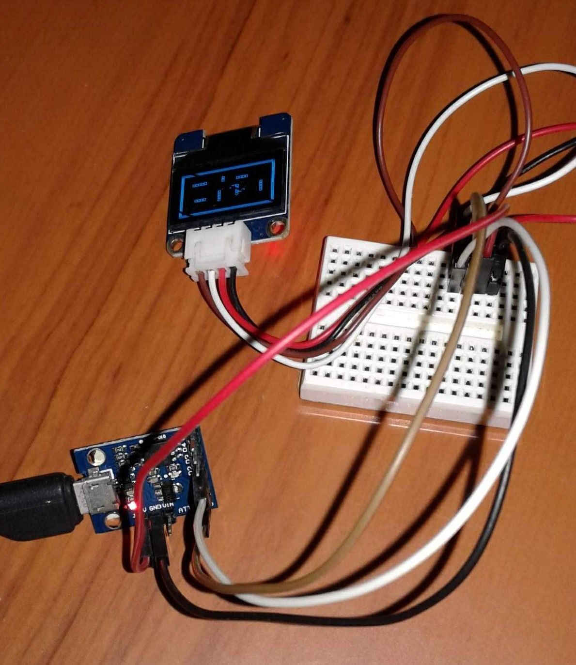 ATTiny85 Connects to I2C OLED Display - Great Things Can Be Small : 3 Steps - Instructables
