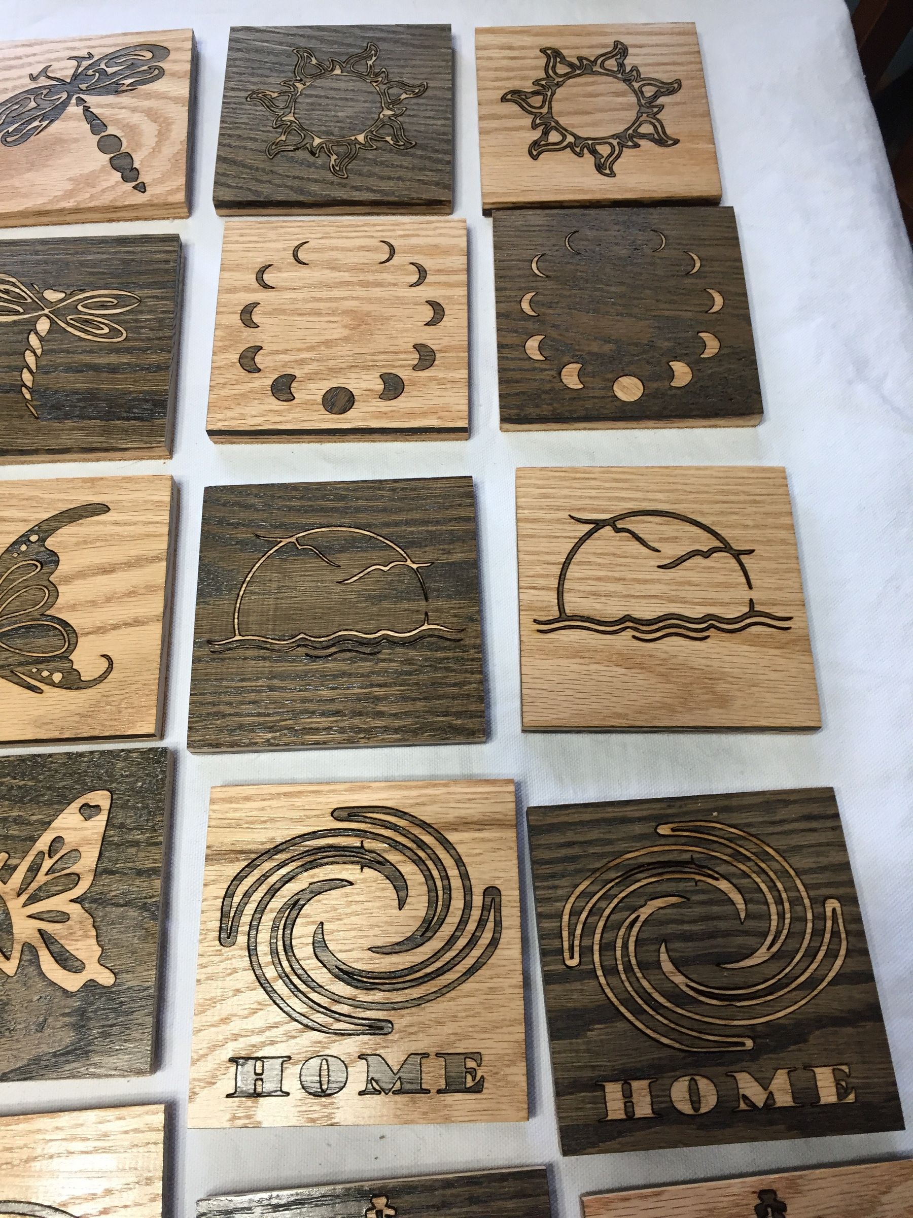 Laser Wooden Inlay Coasters : 10 Steps (with Pictures) - Instructables