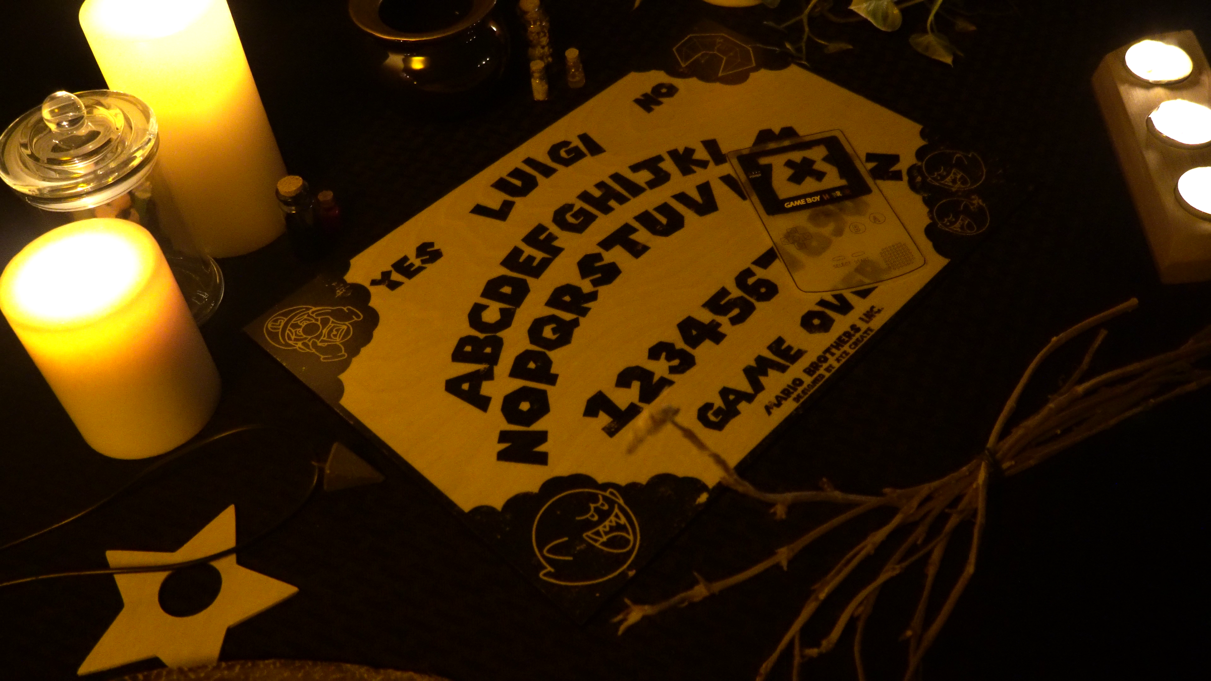 Custom Wooden Ouija Board // Luigi Board : 10 Steps (with Pictures ...