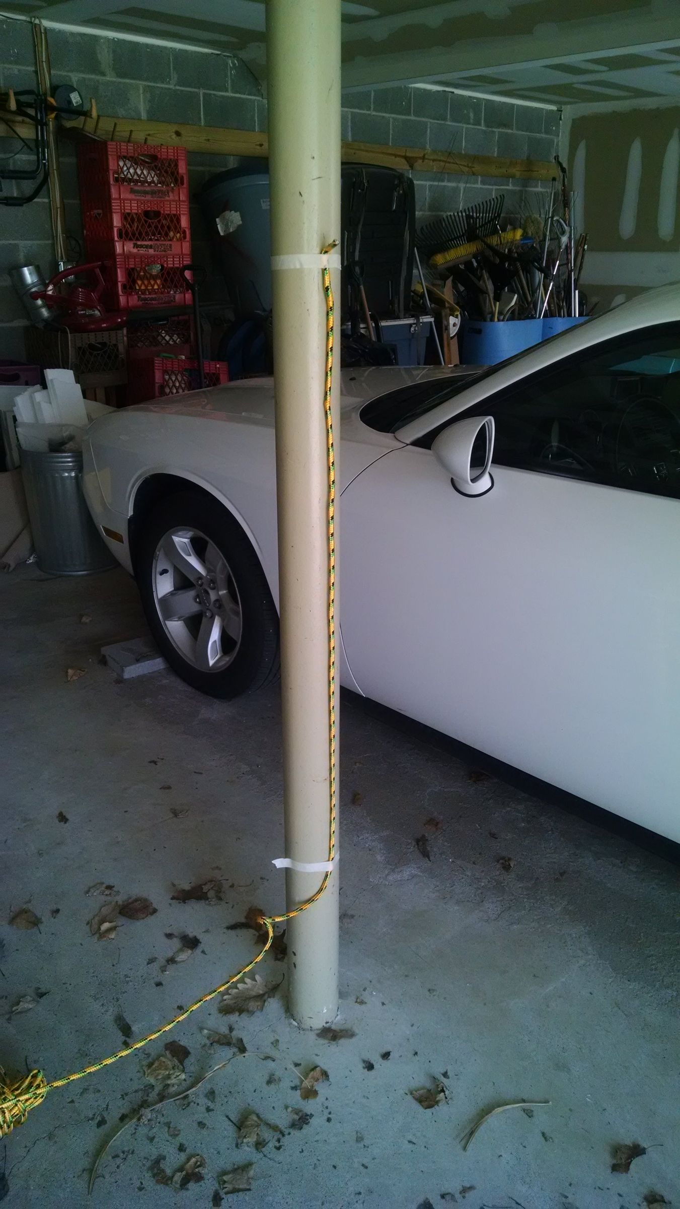 Car Door Protector From Garage Support Pole : 6 Steps - Instructables