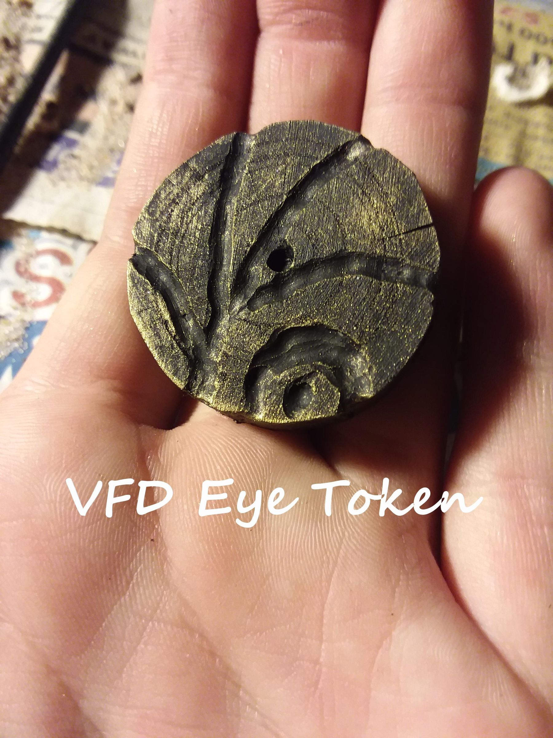 Wooden VFD Eye Token- Series of Unfortunate Events : 5 Steps (with ...