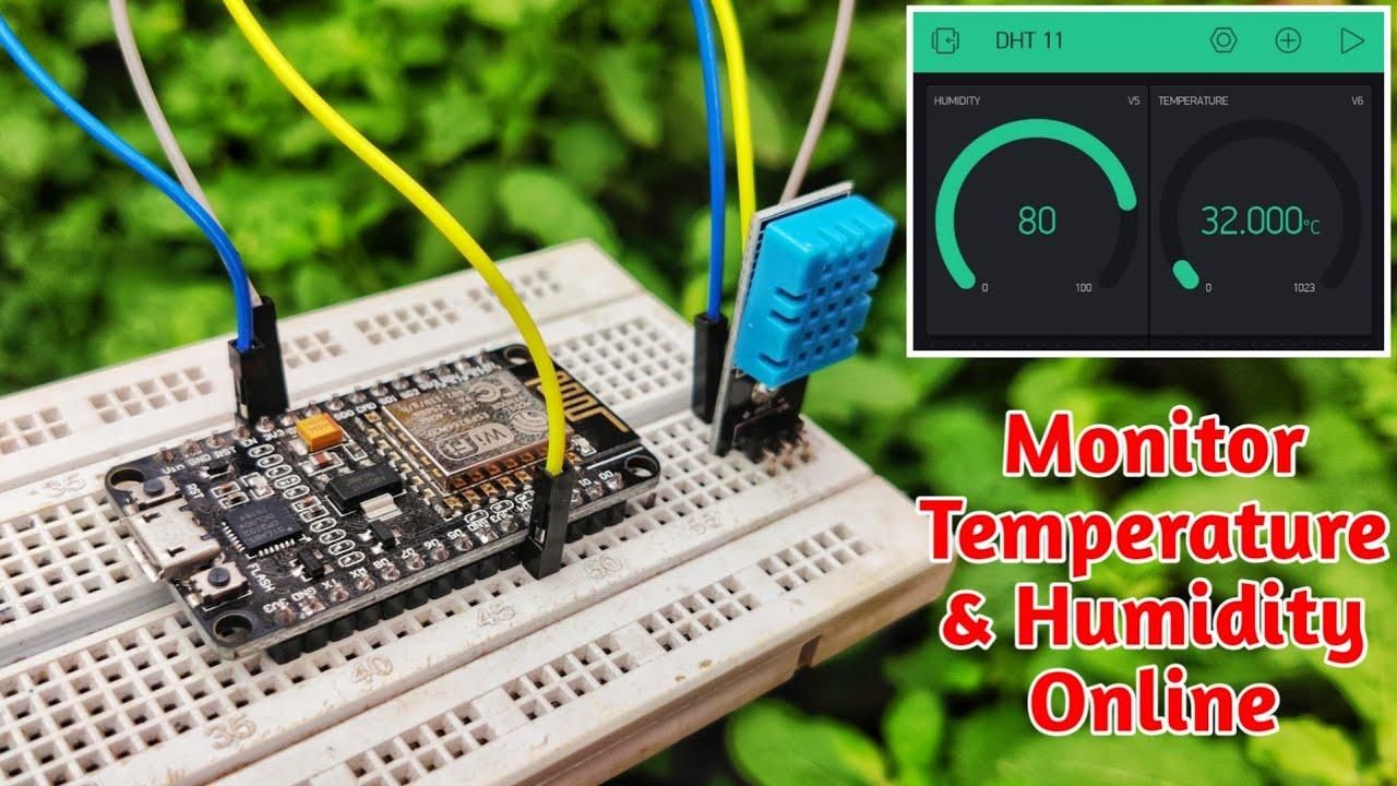 Room Temperature Over Internet With BLYNK ESP8266 & DHT11 : 5 Steps ...