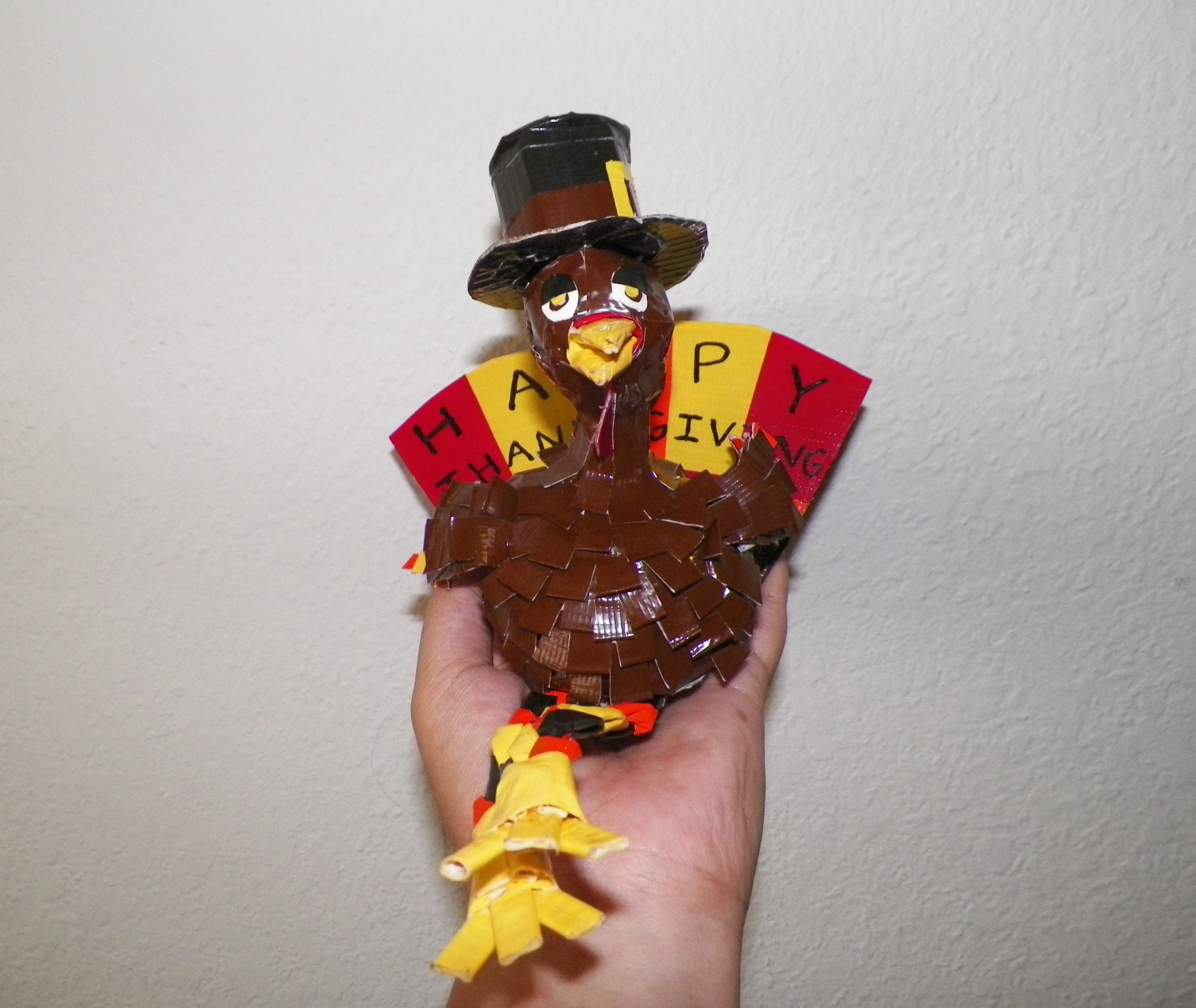 Pardon My Duct Tape Turkey-- Happy Thanksgiving : 4 Steps (with ...