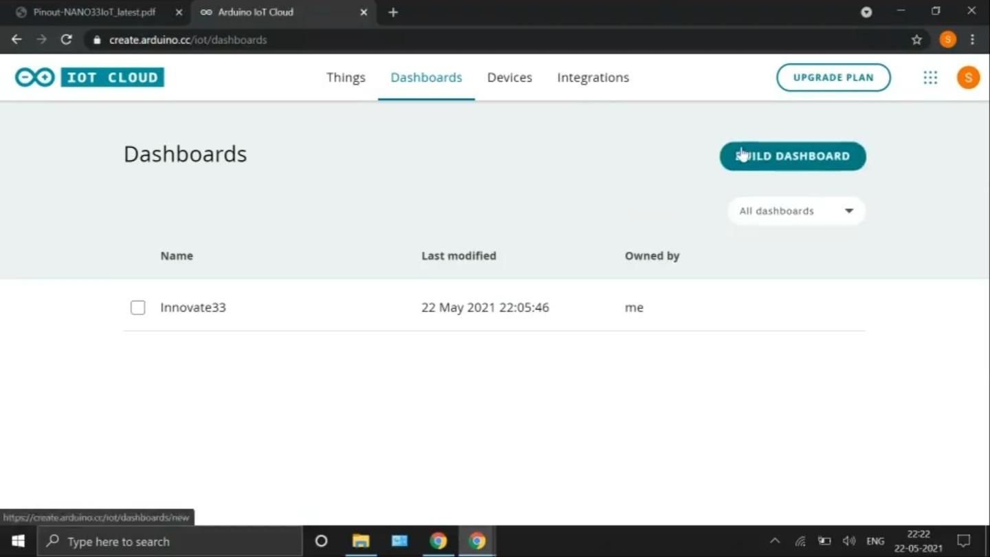 Getting Started With Arduino IoT Cloud for Arduino Nano 33 IoT : 10 ...